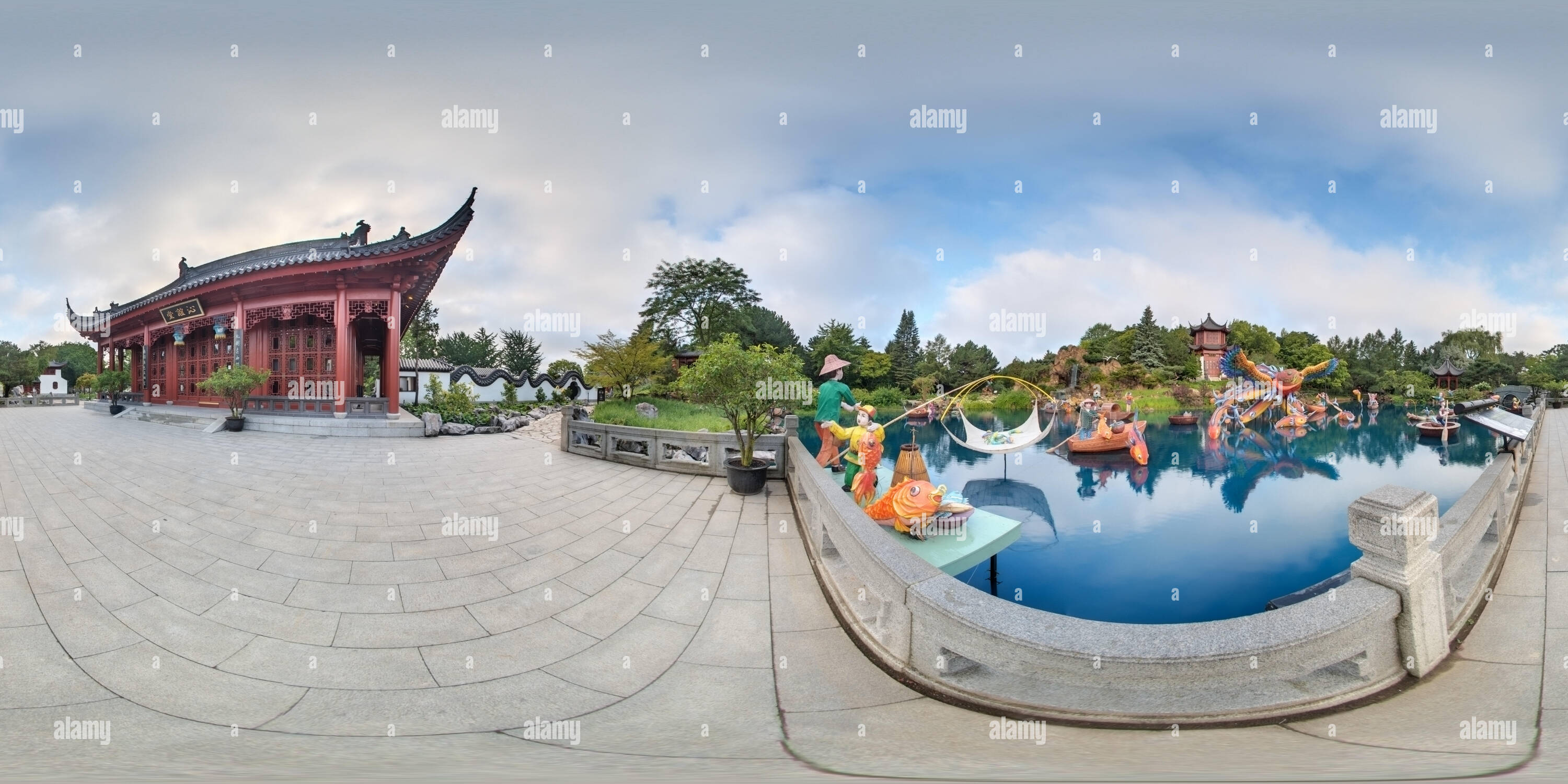 360° view of Chinese Garden - Botanical Garden MTL - Alamy
