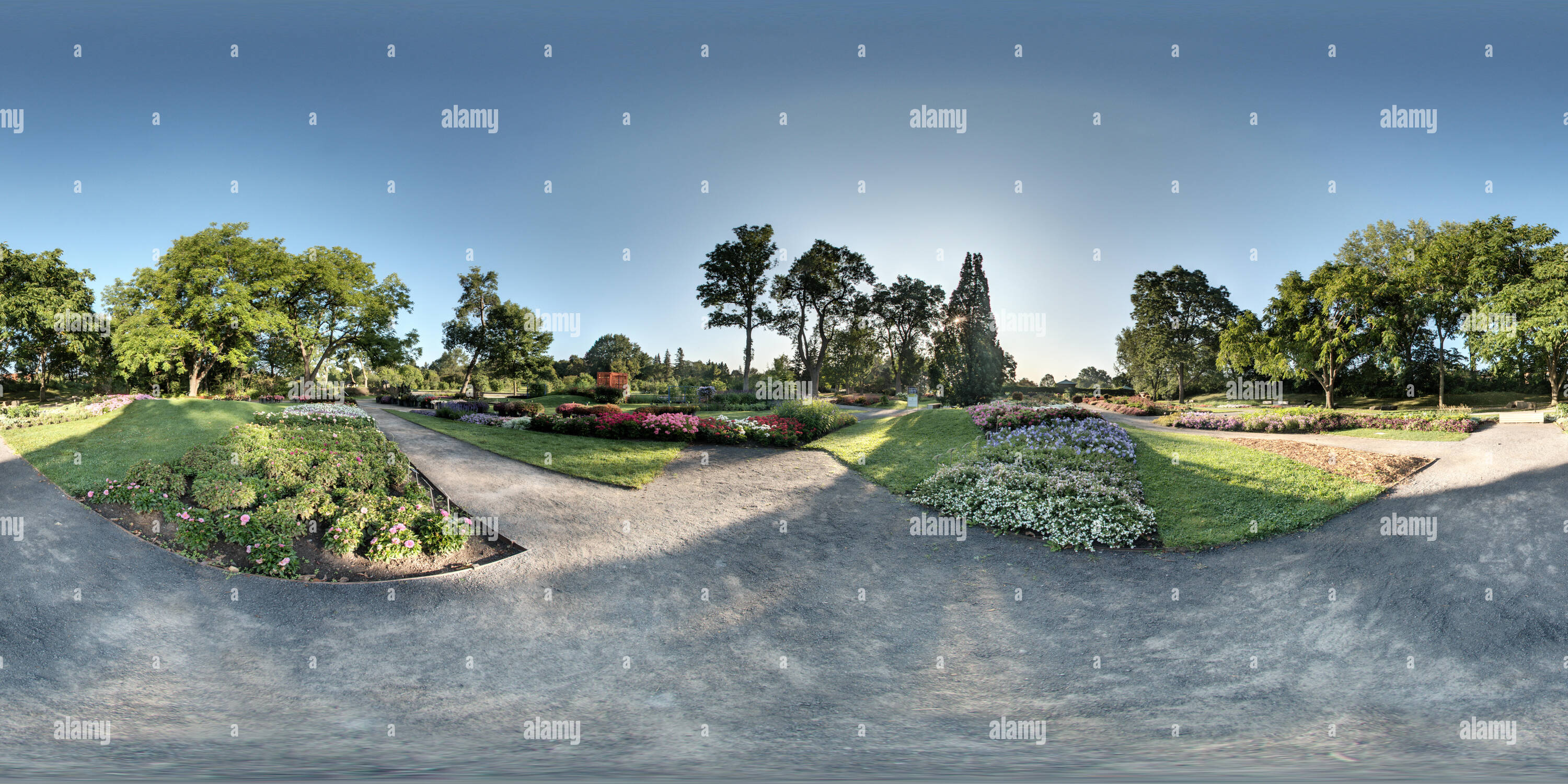 360° view of Garden of innovations - Montreal Botanical Garden - Alamy