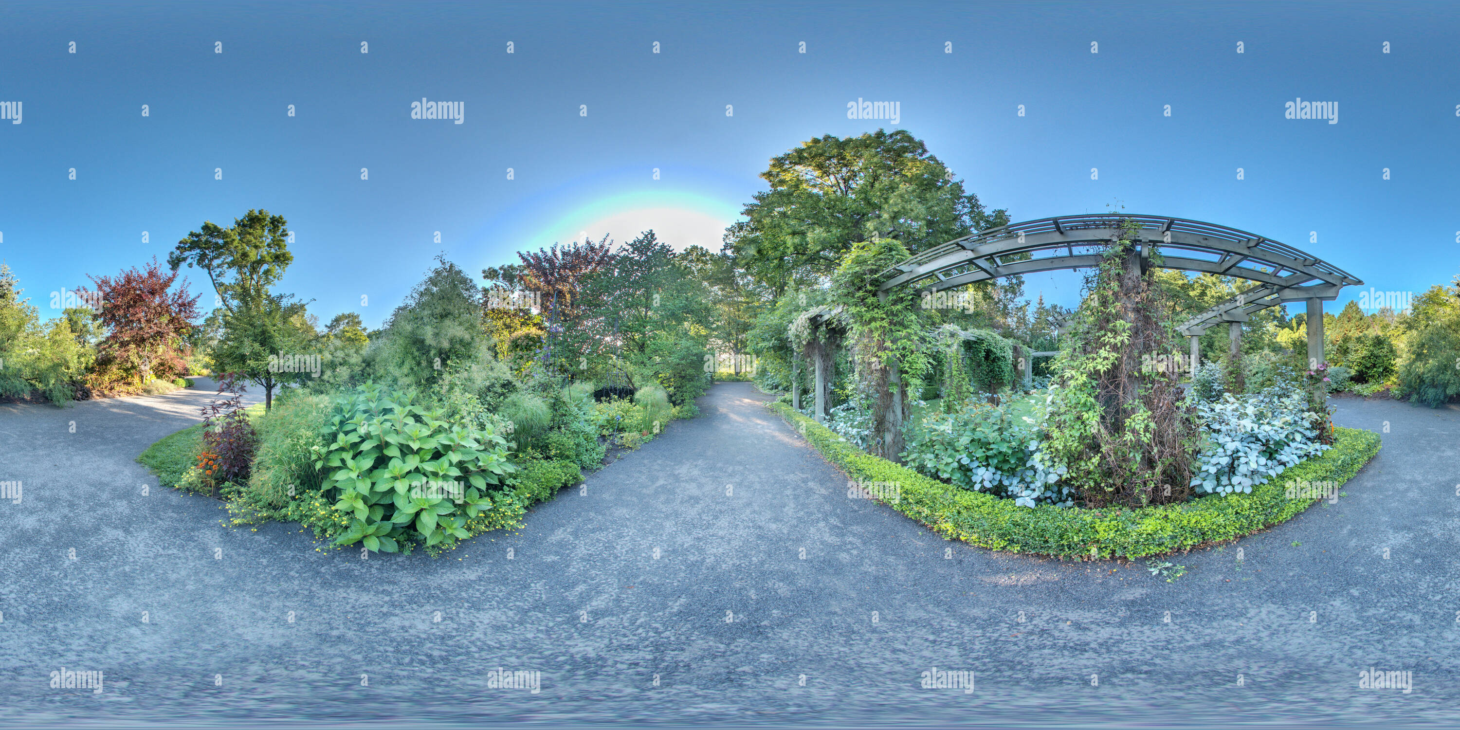 360° view of Shrub Garden - Montreal Botanical Garden - Alamy