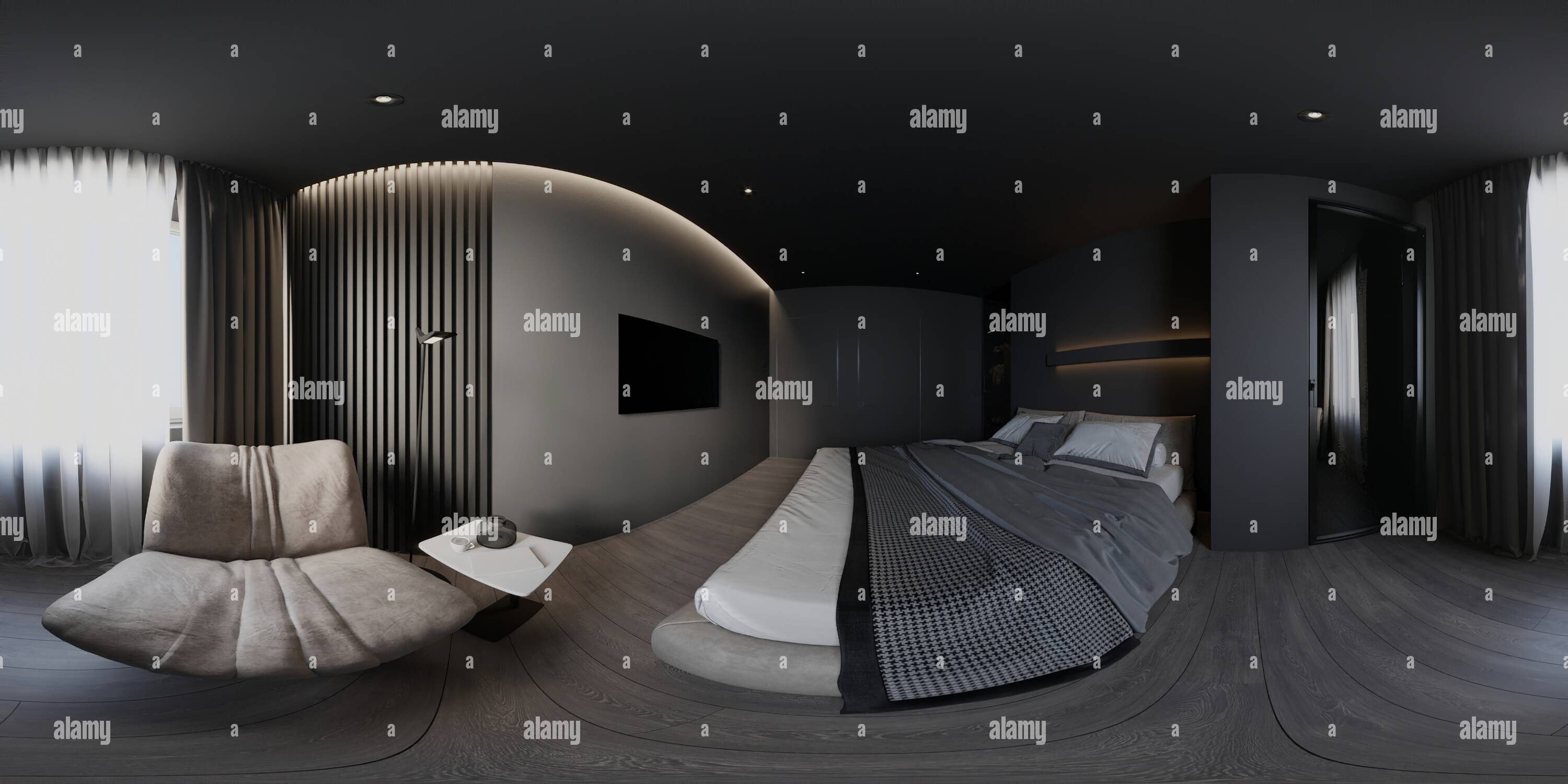 360° view of panorama of interior - Alamy