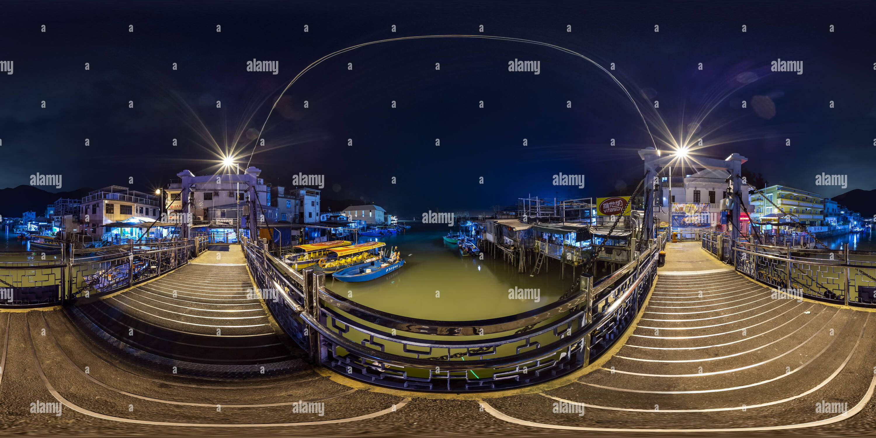 360° view of 20191016 Tai Chung Bridge At Night S Tai O Lantau Island ...