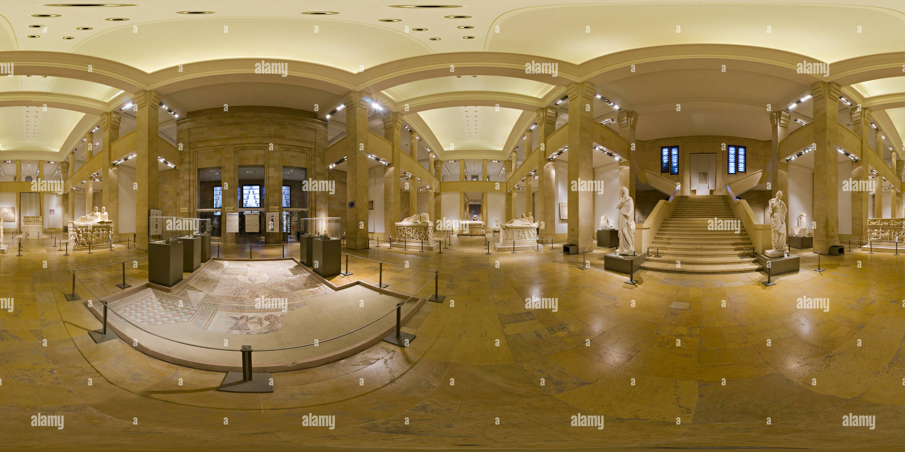 360° view of Beirut National Museum - Main Hall - Alamy