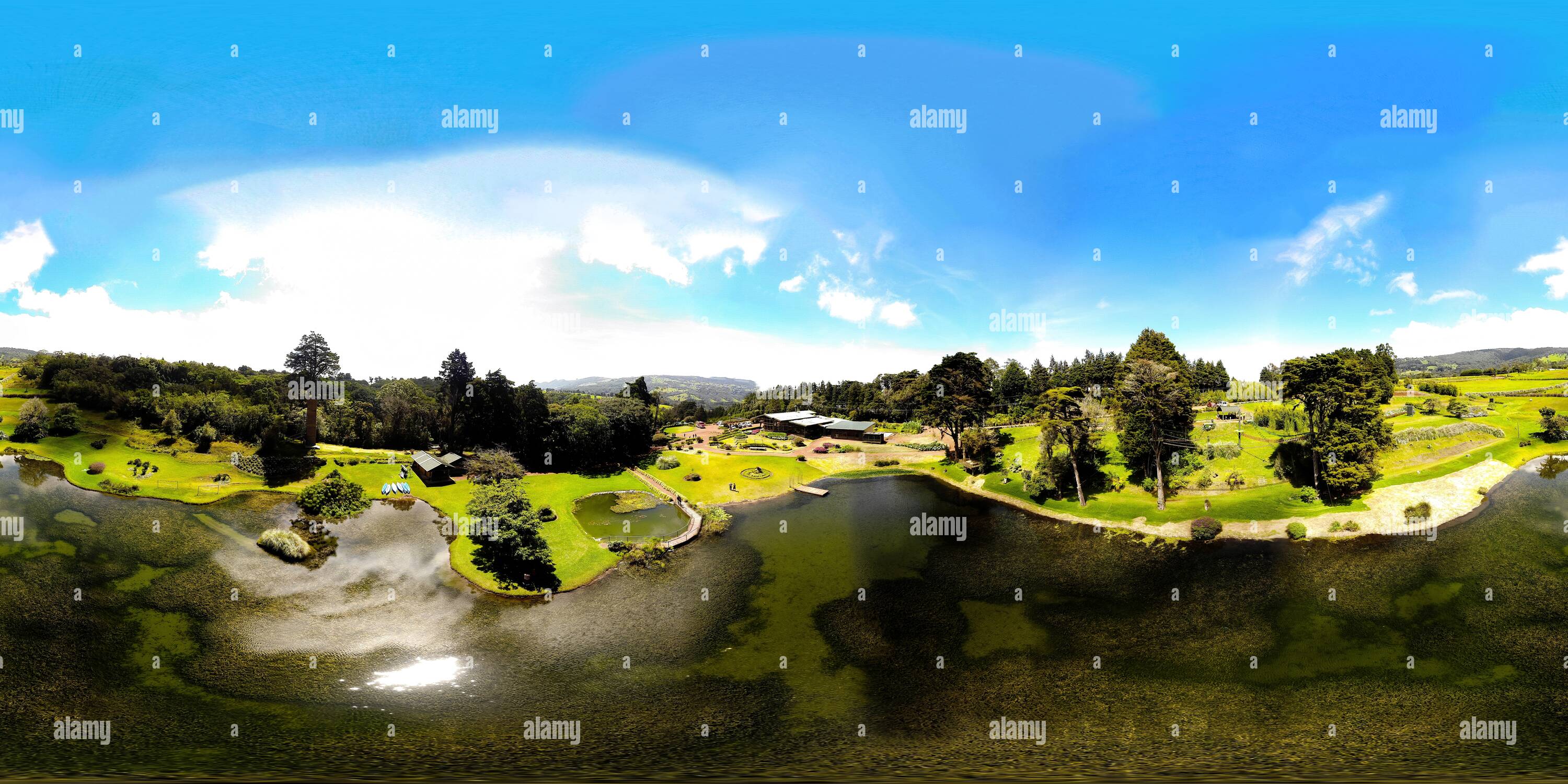 360° view of Poas de Alajuela Lago - Alamy
