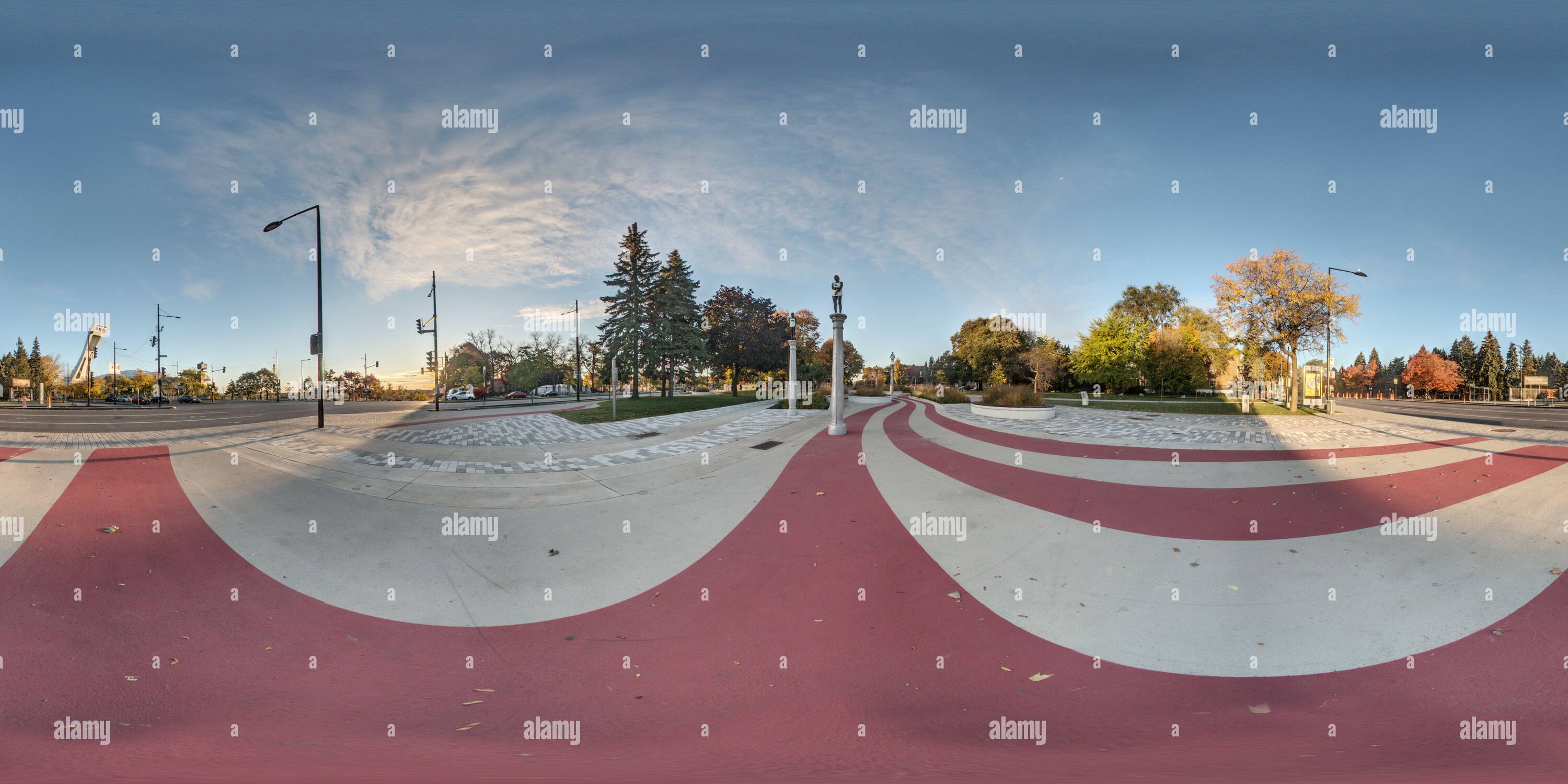 360° view of Carrefour Pie-IX, Montreal, Quebec, Canada - Alamy