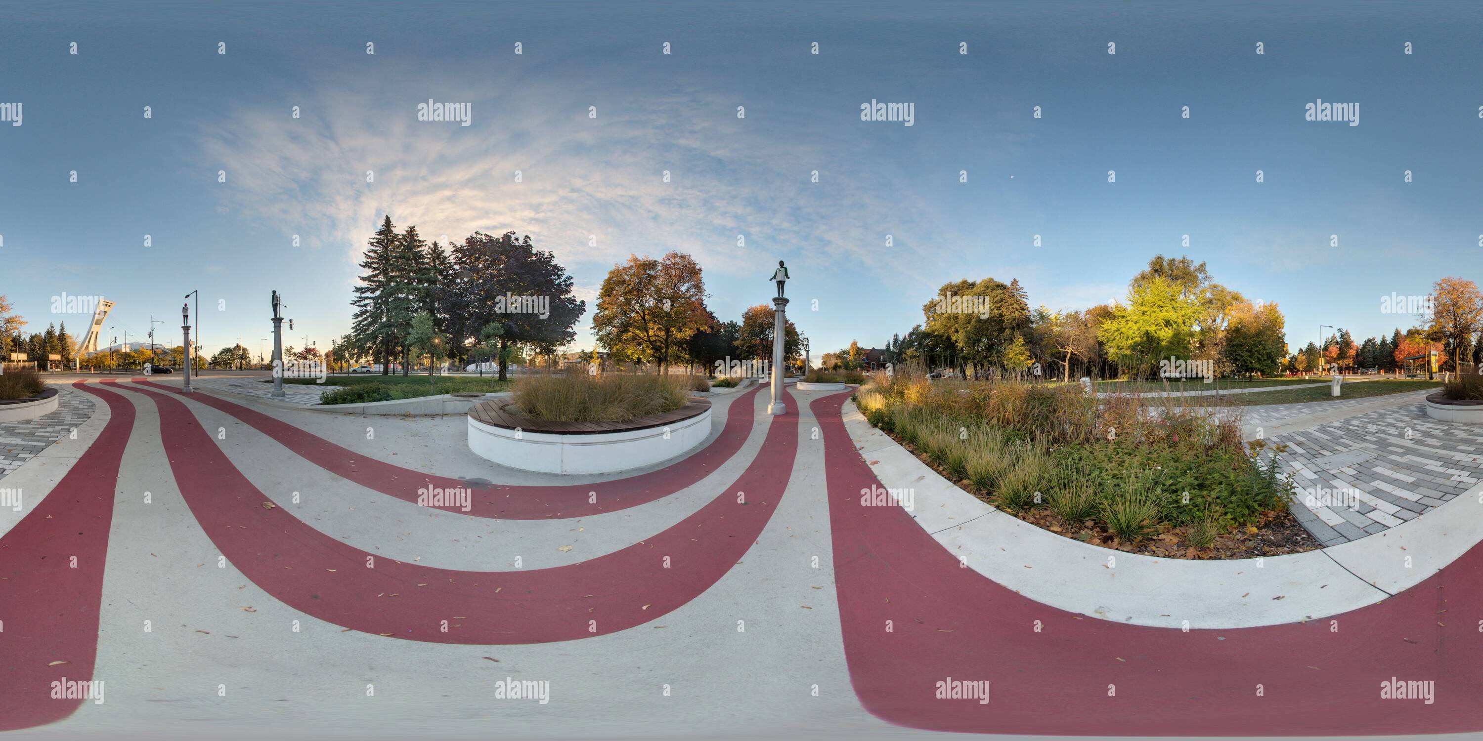 360° view of Carrefour Pie-IX, Montreal, Quebec, Canada - Alamy