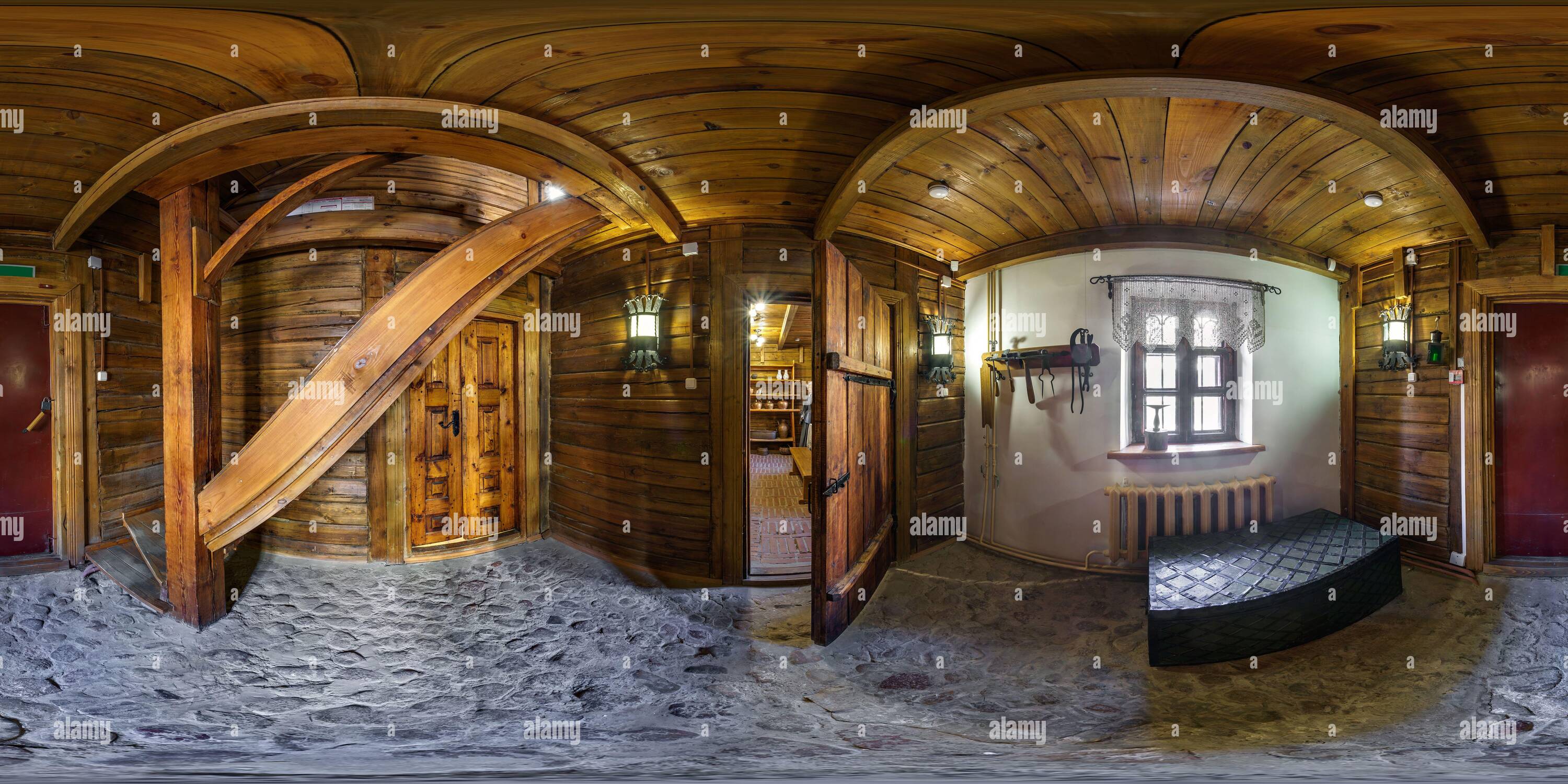 360° view of GRODNO, BELARUS - MAY 2019: Full spherical seamless hdri ...