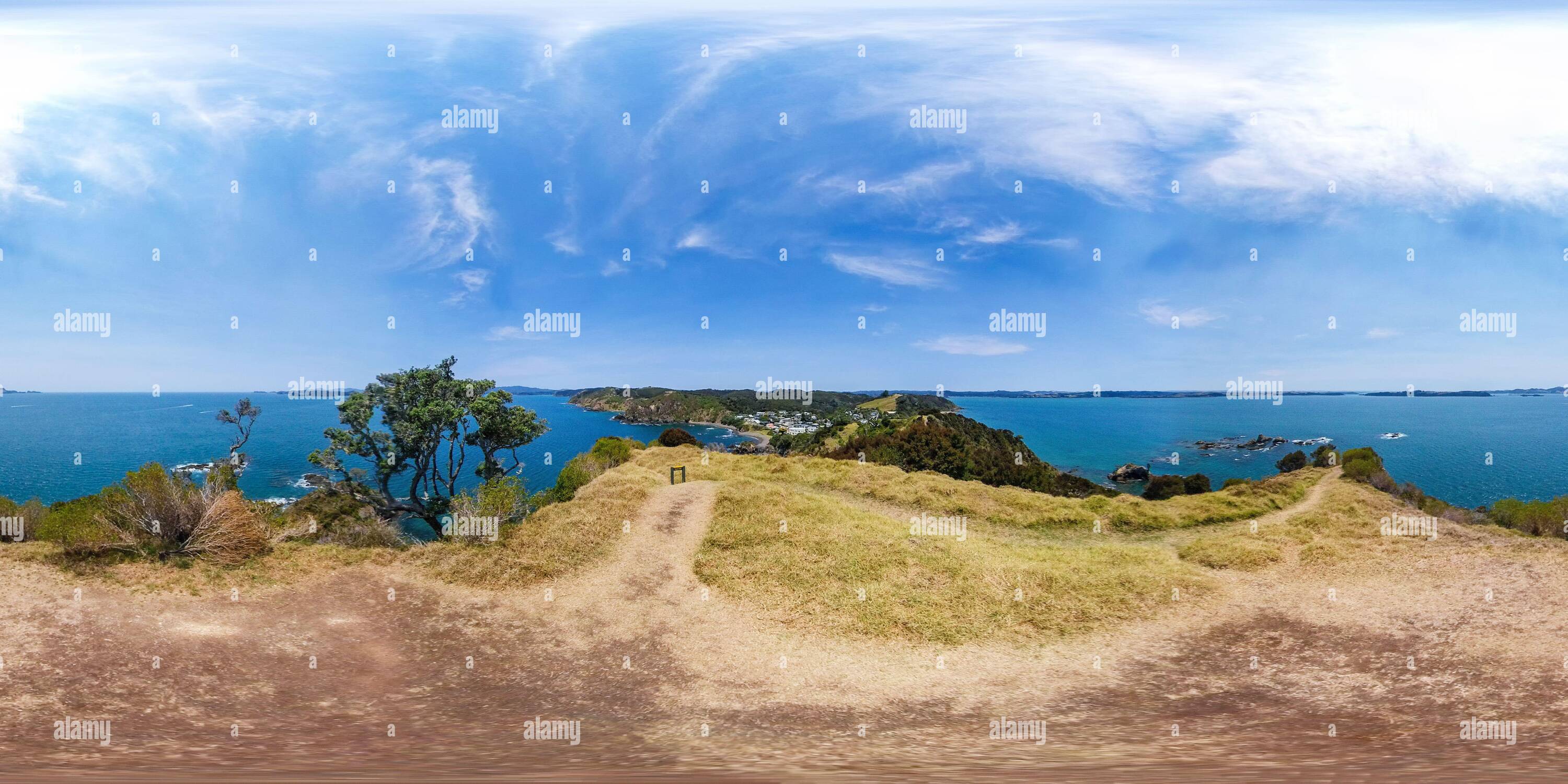 360° view of Tapeka Point, Russell, North Island, New Zealand - Alamy