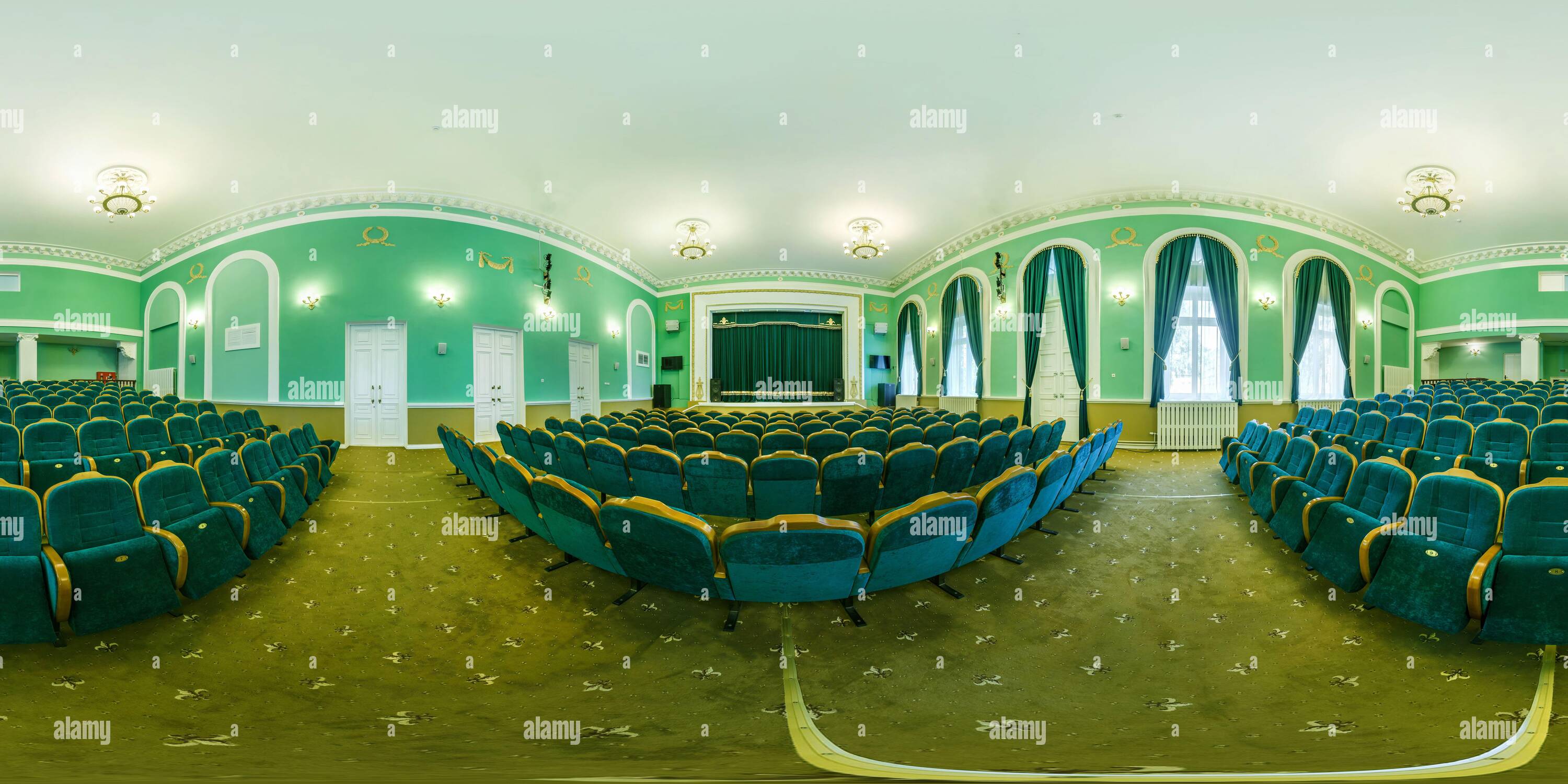 360° view of GRODNO, BELARUS - MAY 2019: Full spherical seamless hdri ...