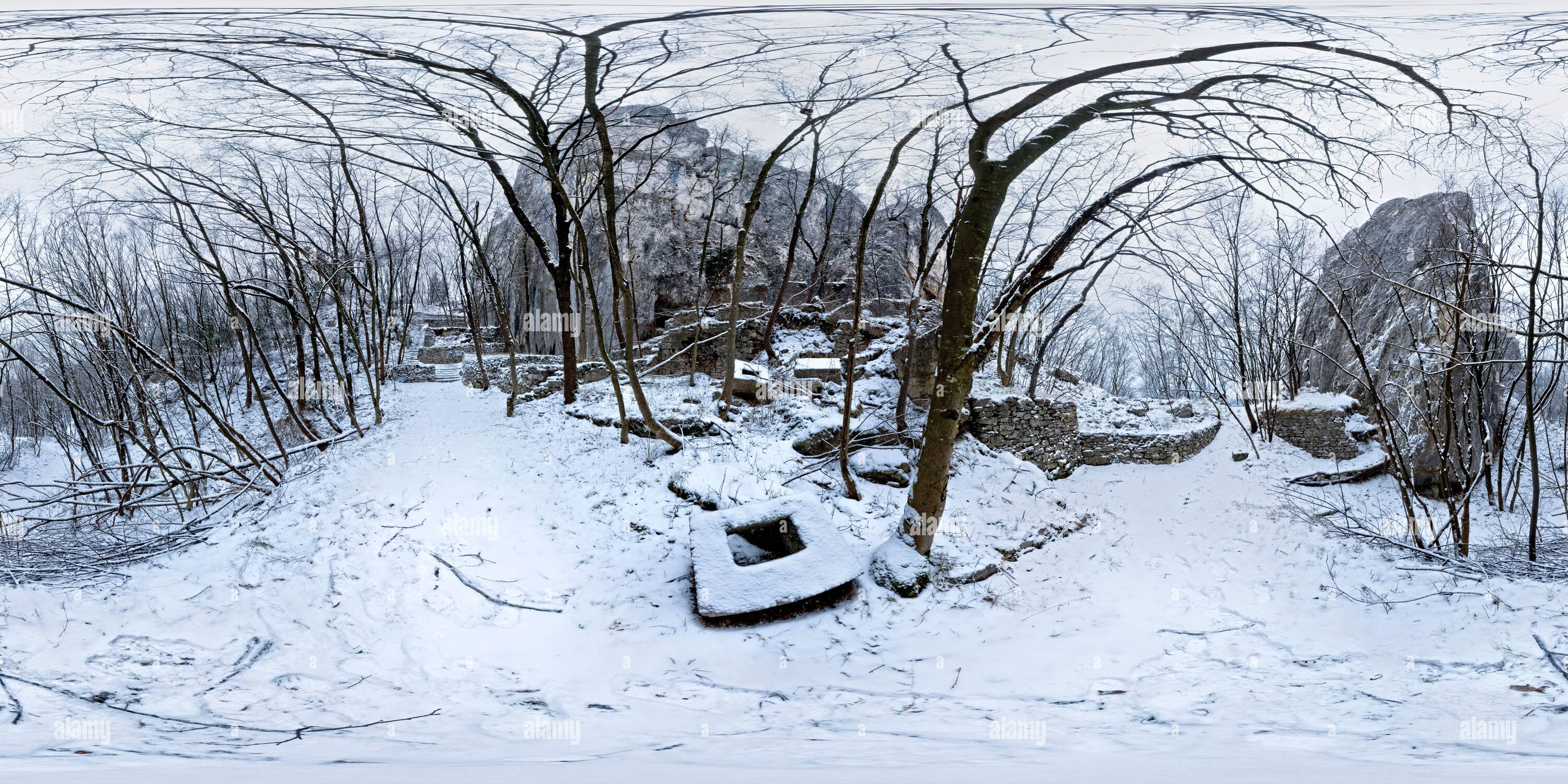 360° view of Vestiges of the Great War: winter at the Austro-Hungarian ...