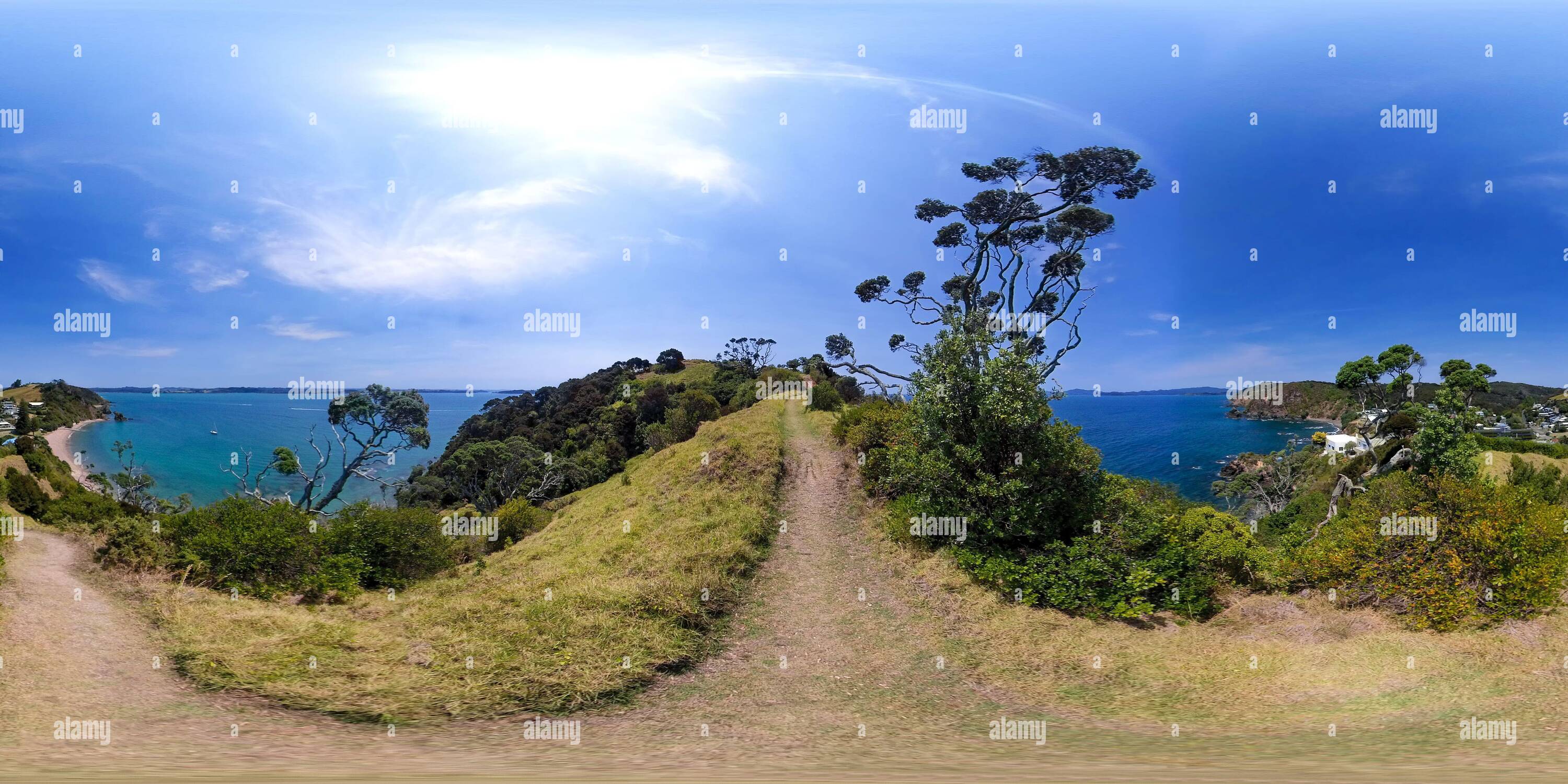 360° view of At Tapeka Point, Russell, North Island, New Zealand - Alamy