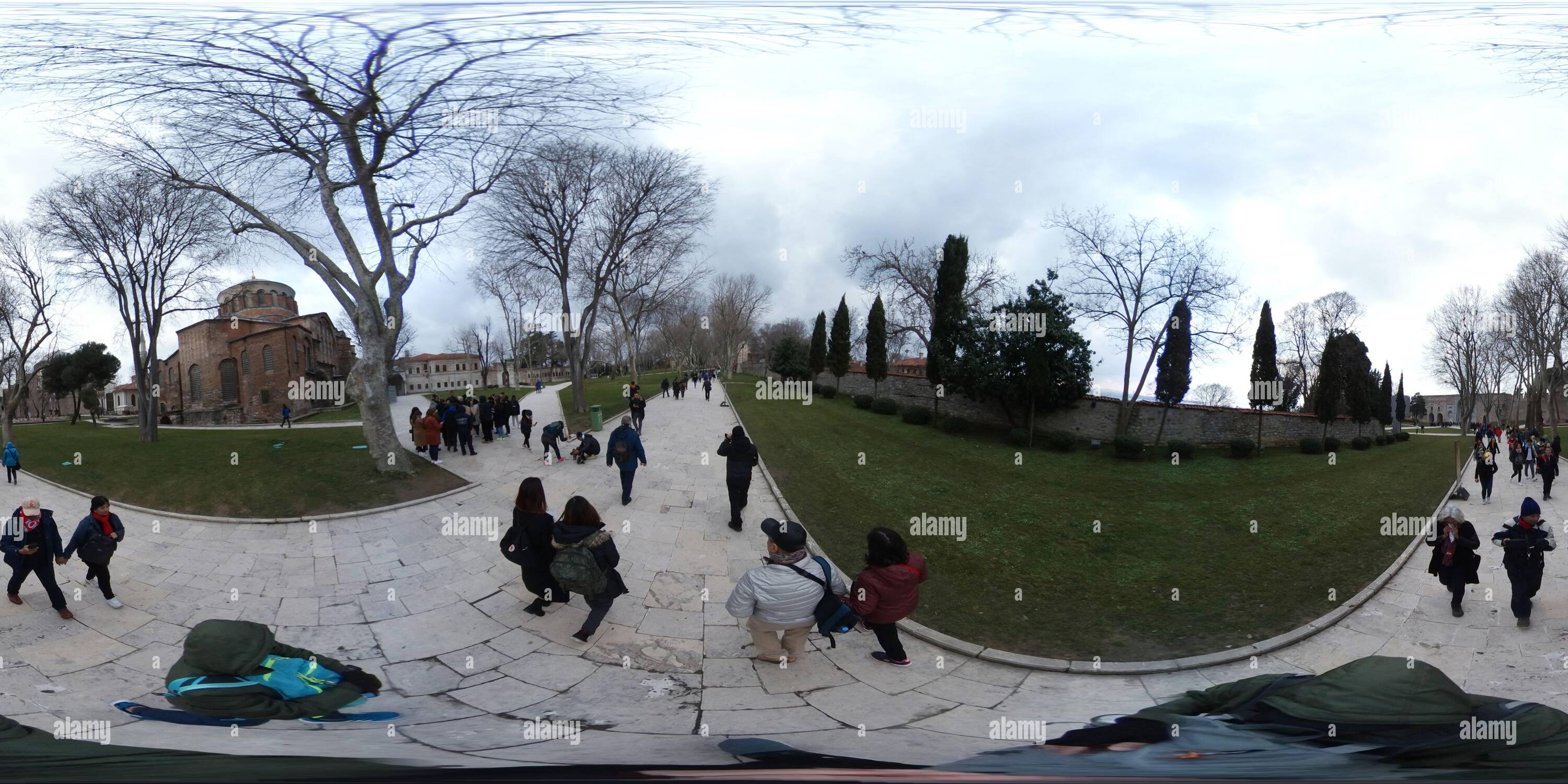 360° view of Topkapi Palace of the great Ottoman Empire, Istanbul ...
