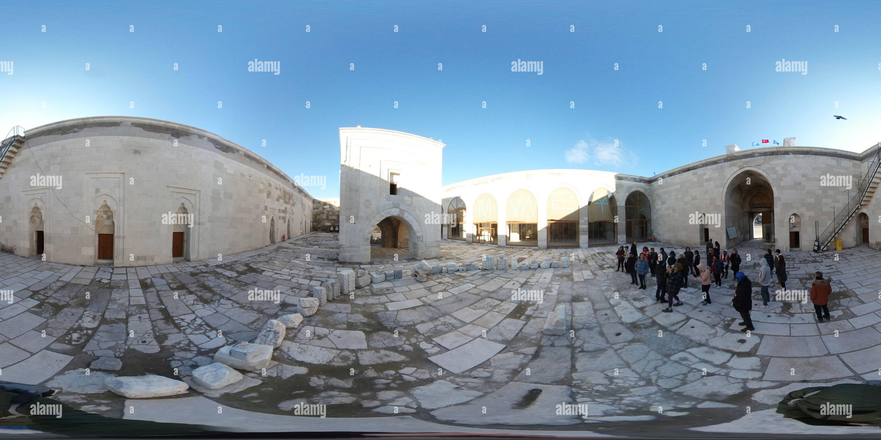 360° view of caravanserai is a fortress used to protect merchants ...