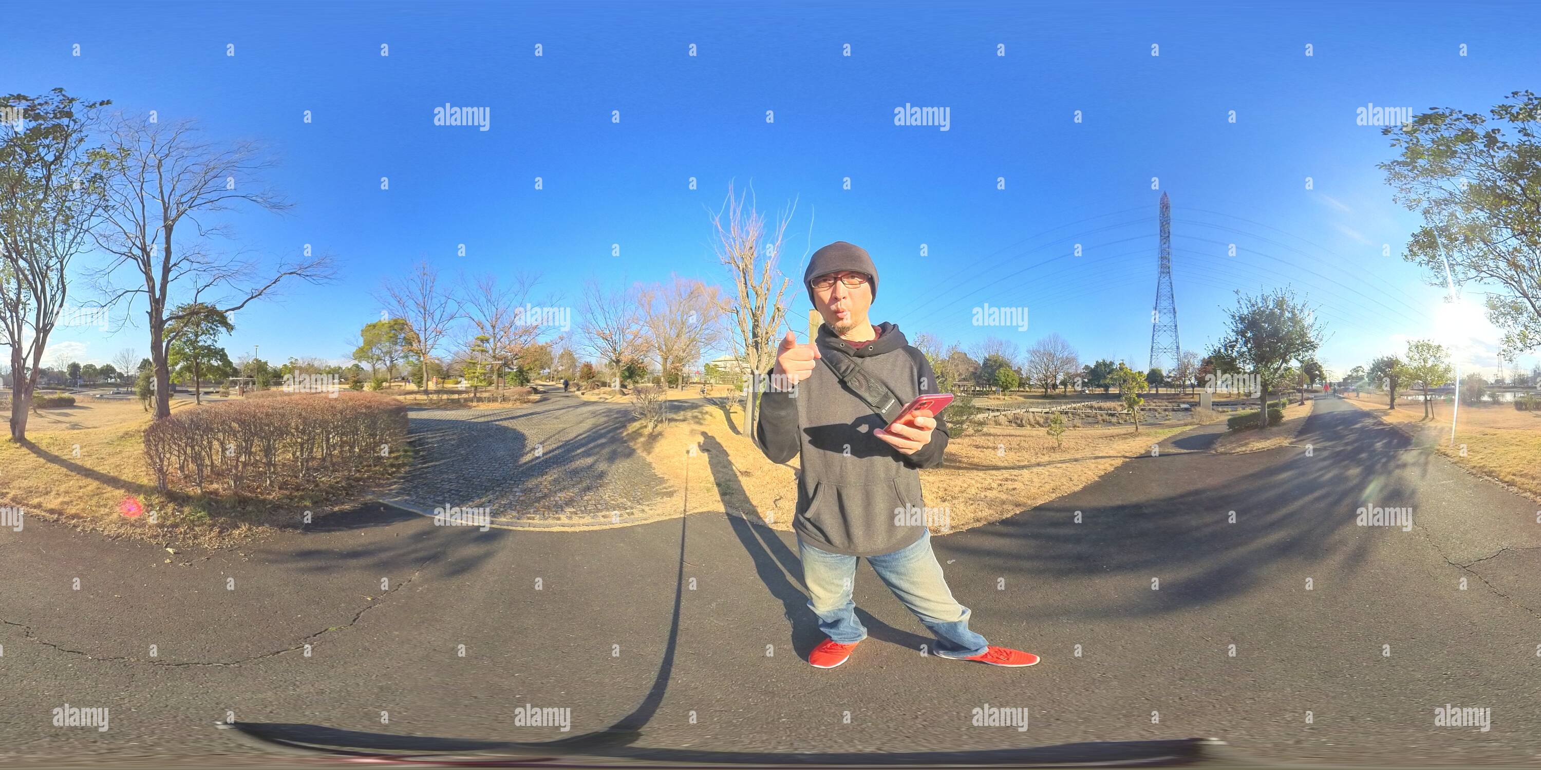 360° view of Insta360 ONE R HDR Example - Alamy