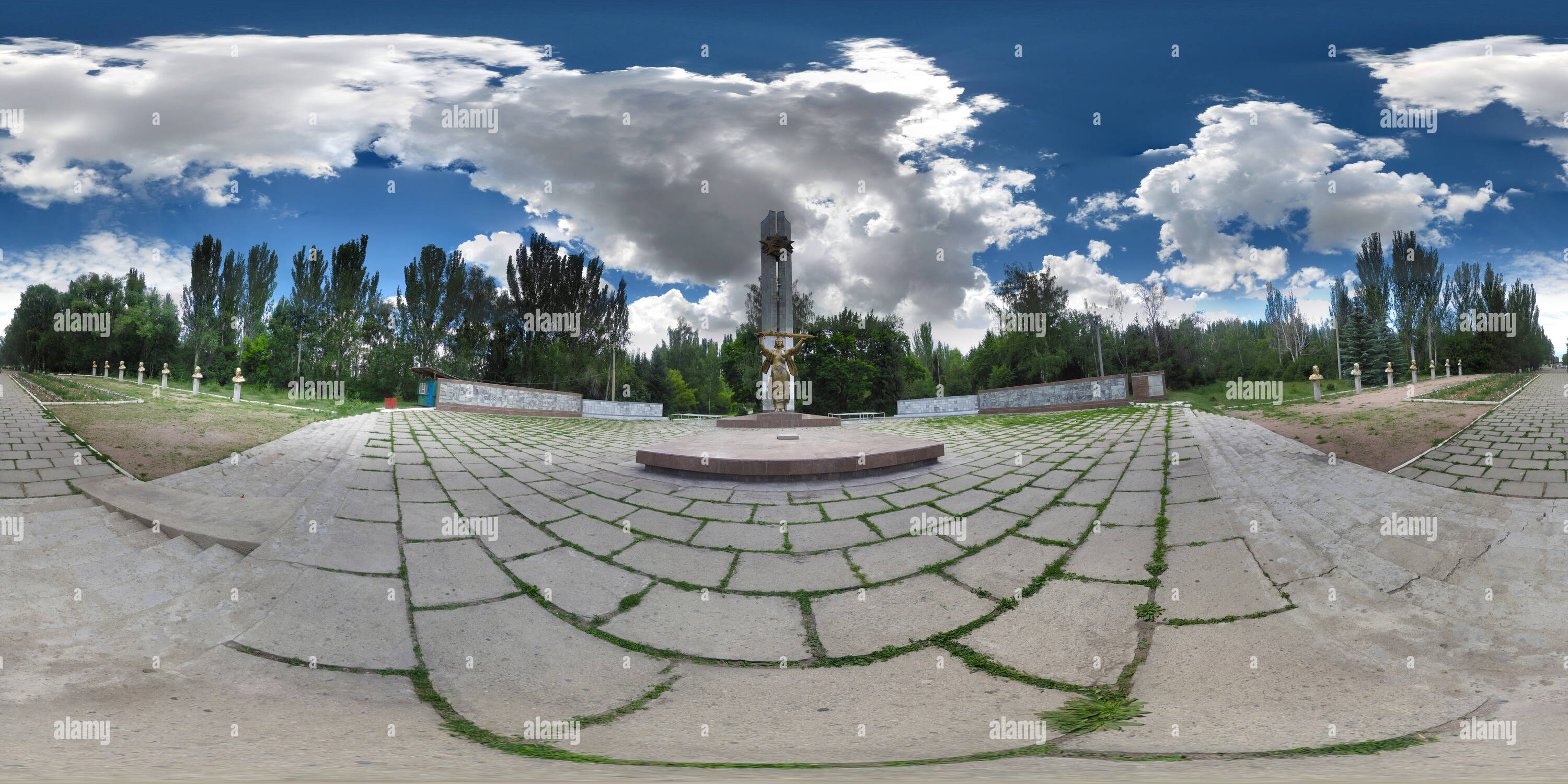 360° view of Karakol Victory Park - Alamy