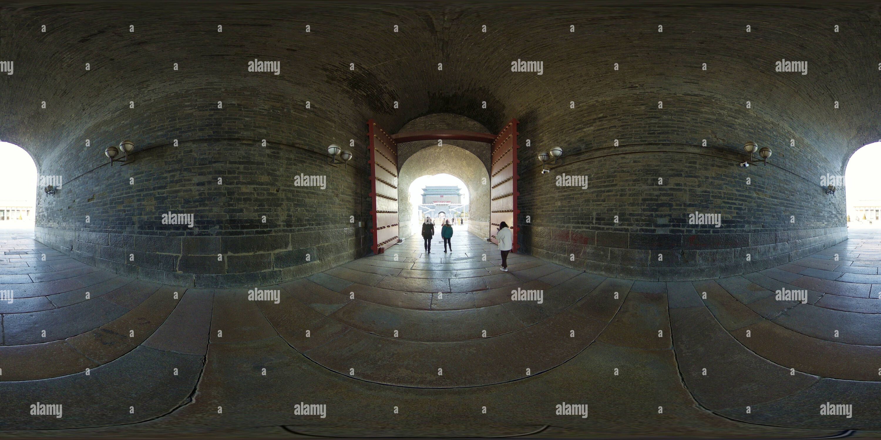 360° view of Zhengyangmen Gate Opening - Alamy