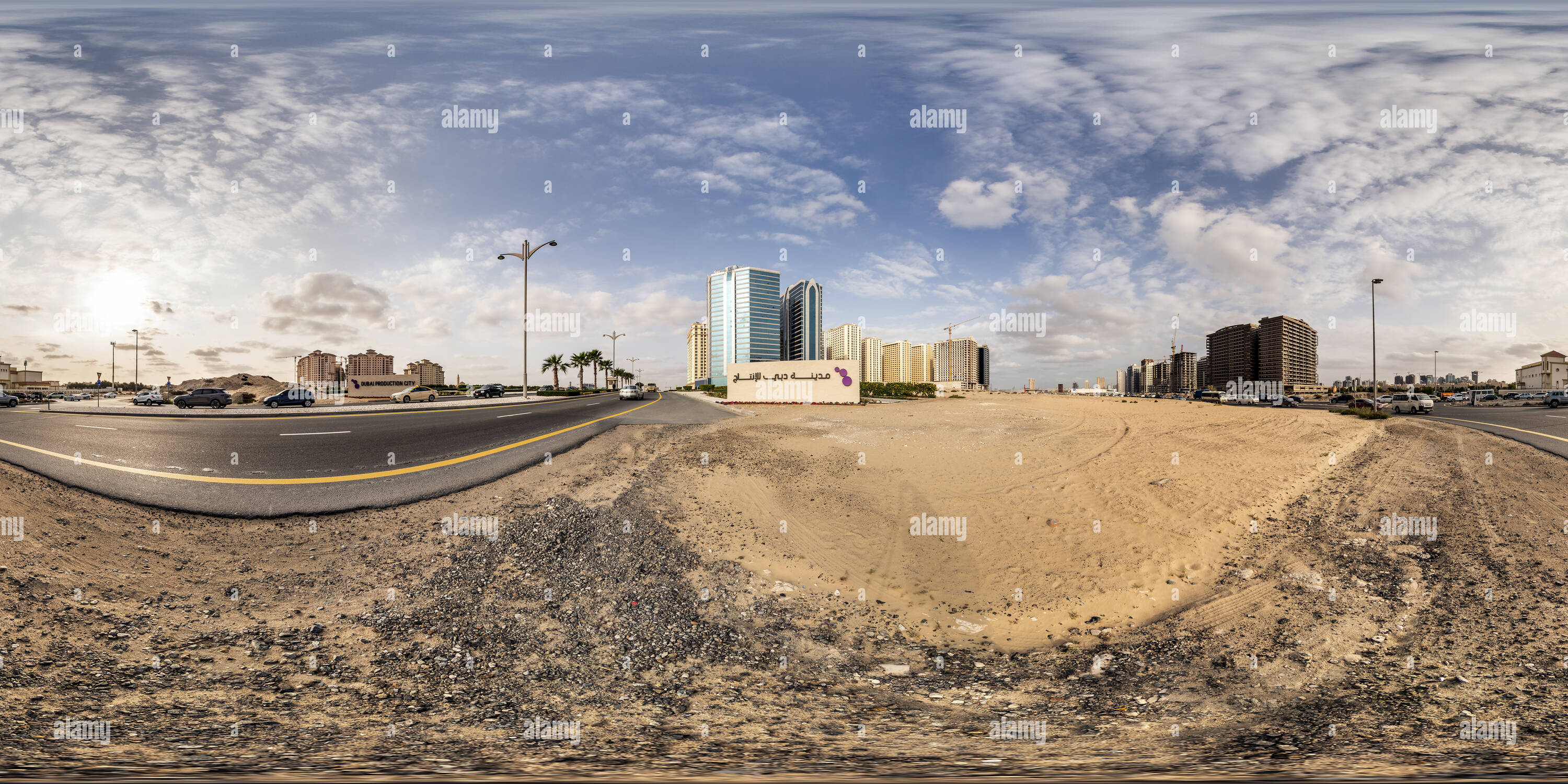 360° view of DPC Real Estate Project(DPC地產發展項目),Dubai, UAE - Alamy