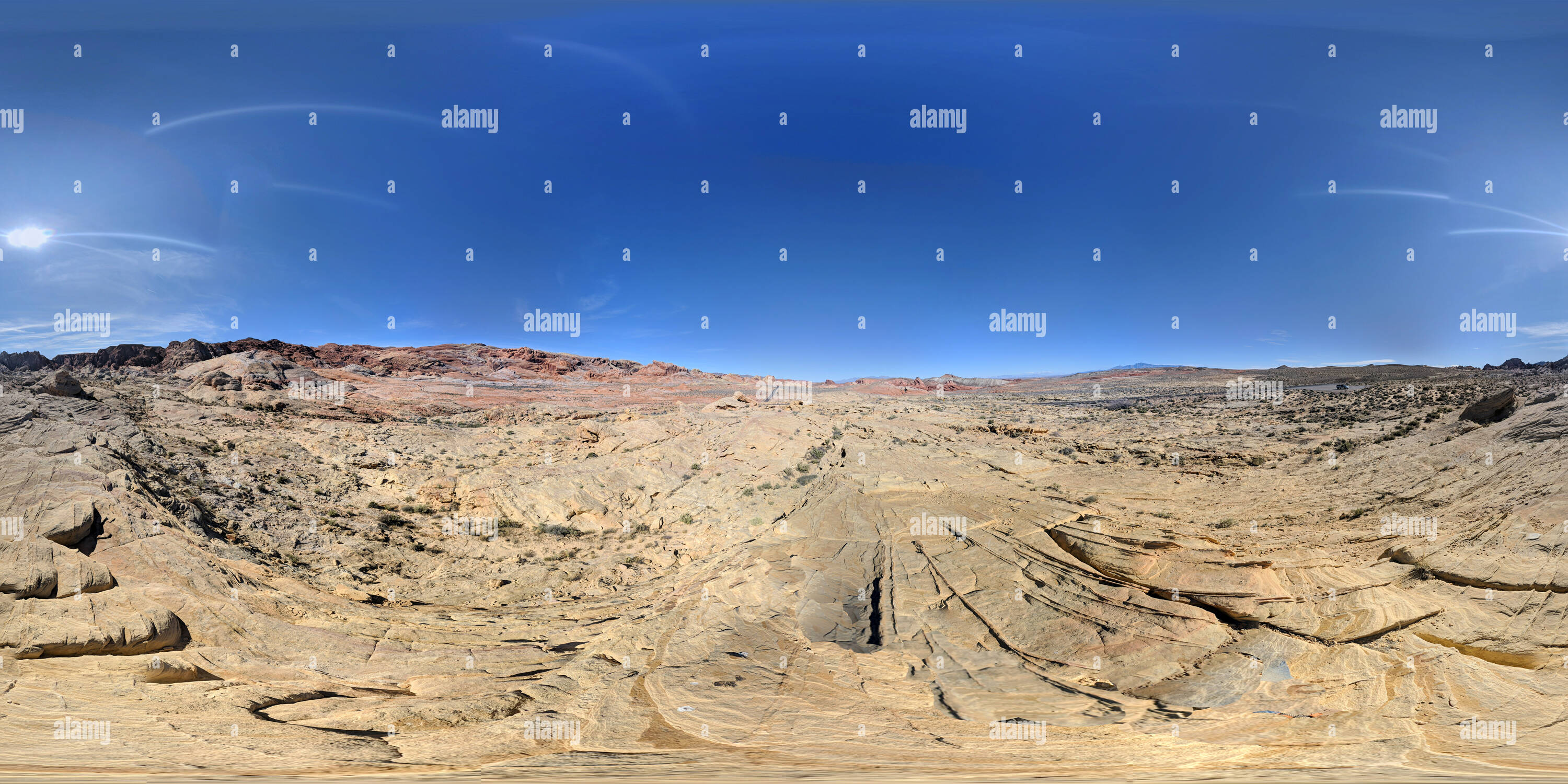 360° view of 360 spherical pano of Valley of Fire State Park in NV - Alamy