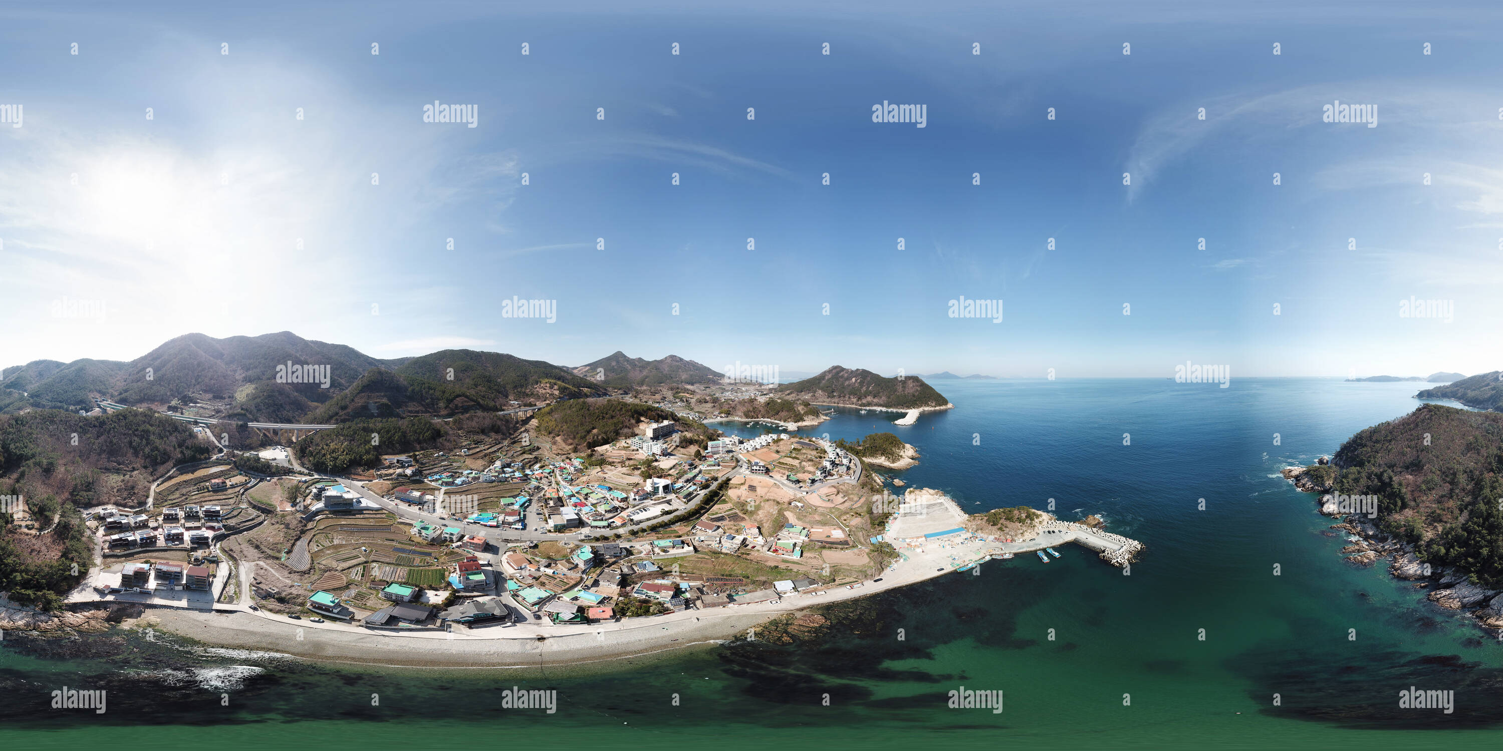 360° view of Daekyeo Maul 2 - Geojesi ROK - Alamy