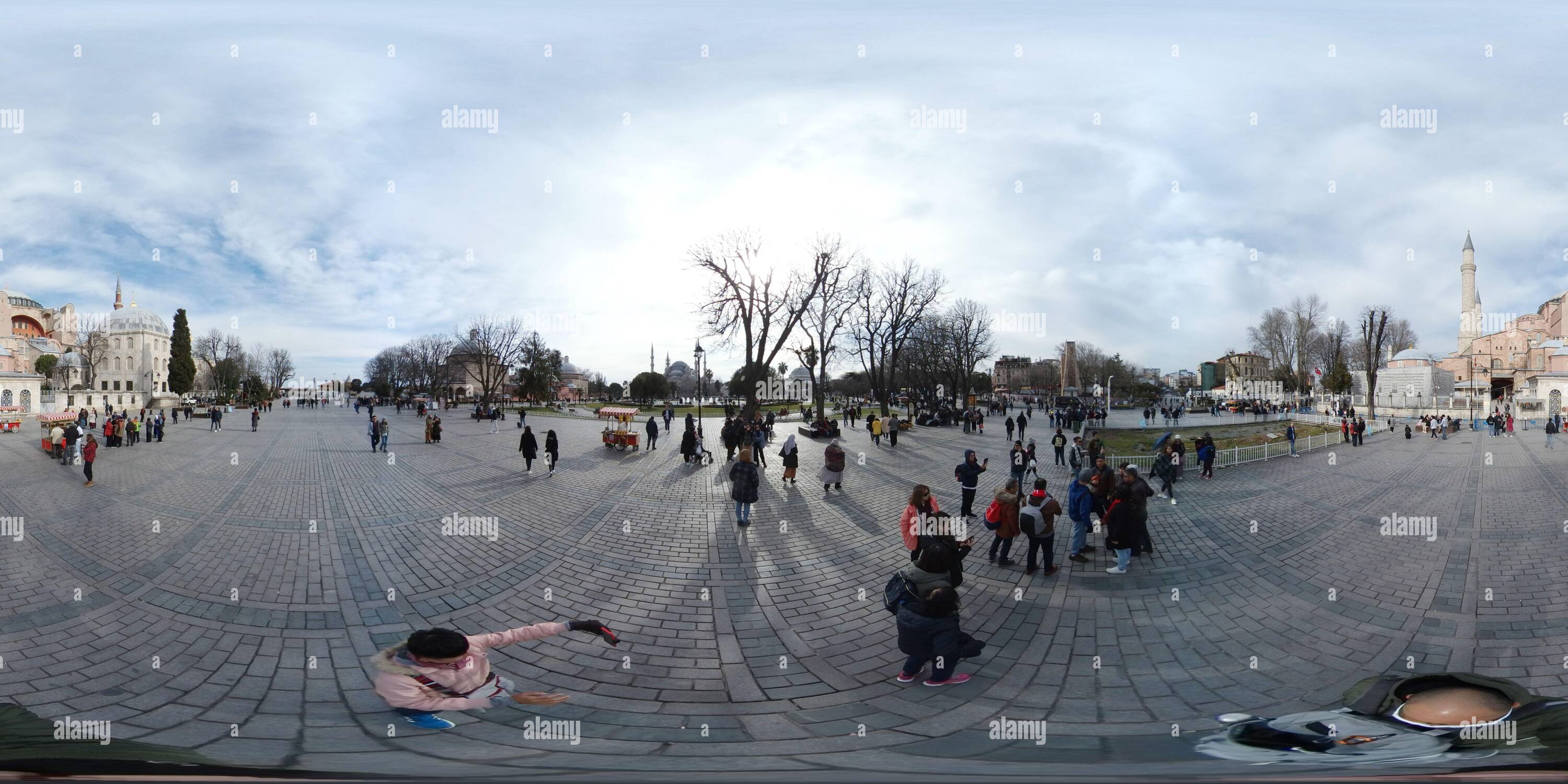 360° view of St Sofia, a cathedral and a mosque in Turkey - Alamy