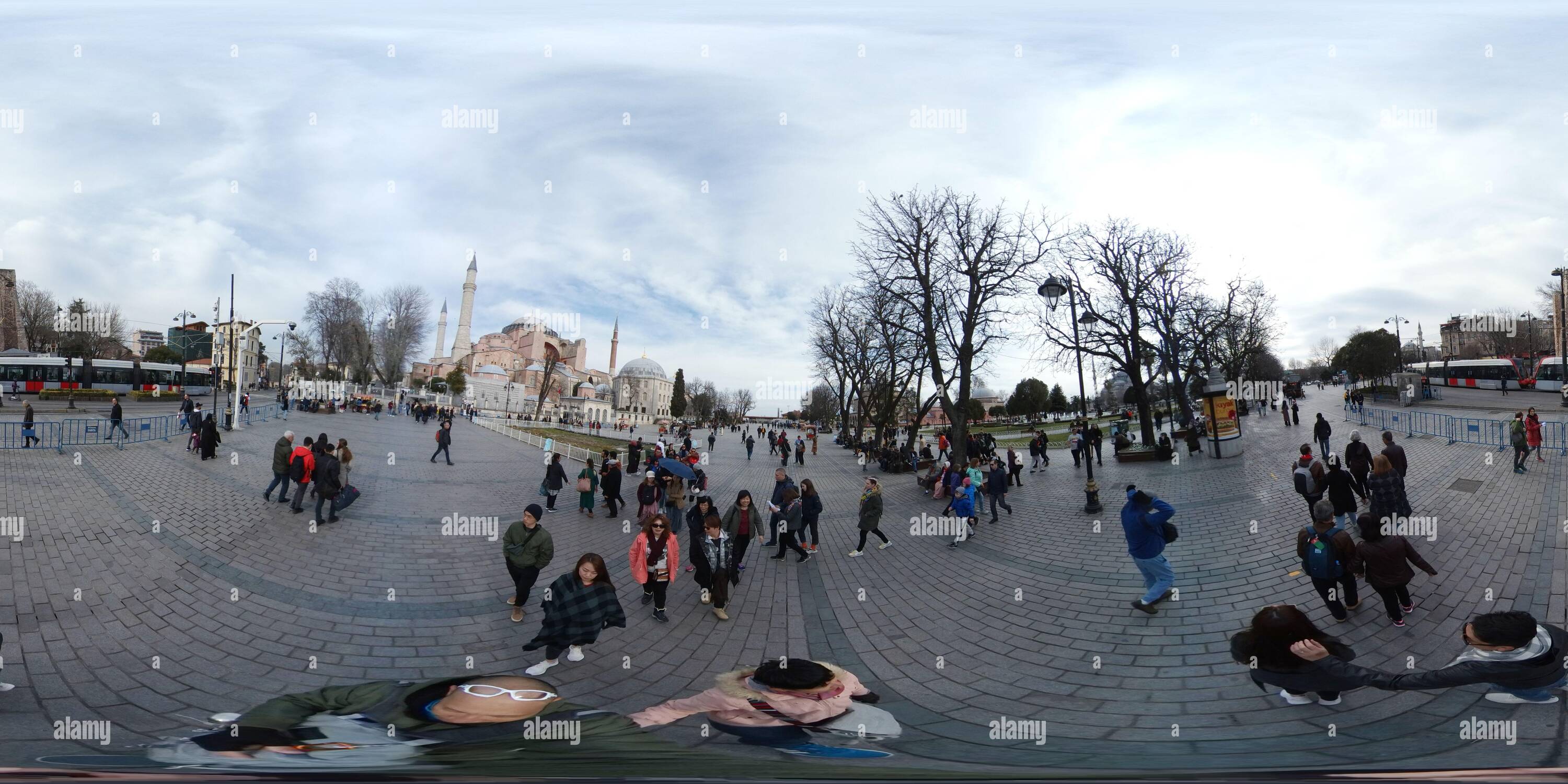360° view of St Sofia, a cathedral and a mosque in Turkey - Alamy