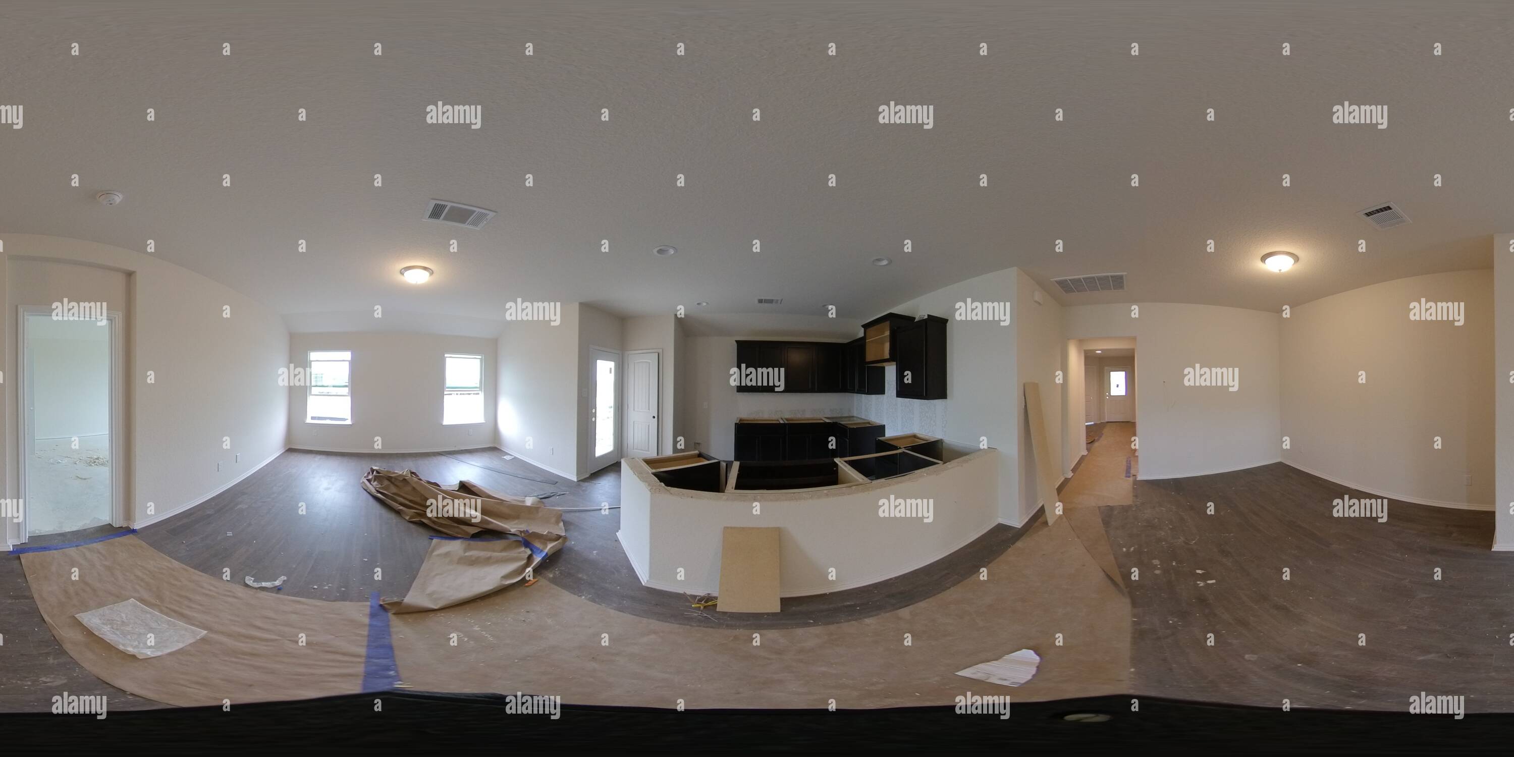 360° view of New Home Construction - Alamy