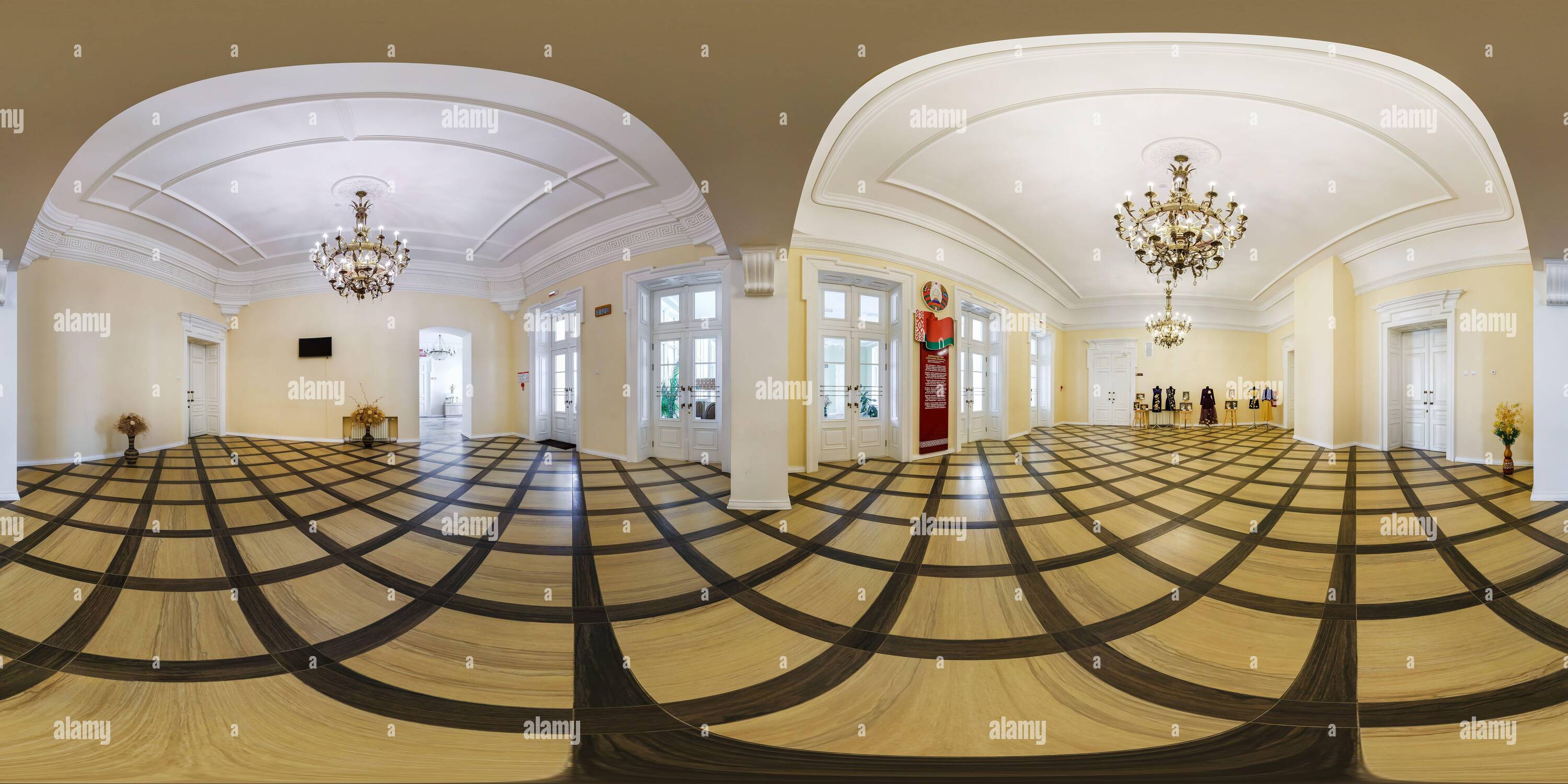 360° view of GRODNO, BELARUS - MAY 2019: Full spherical seamless hdri ...