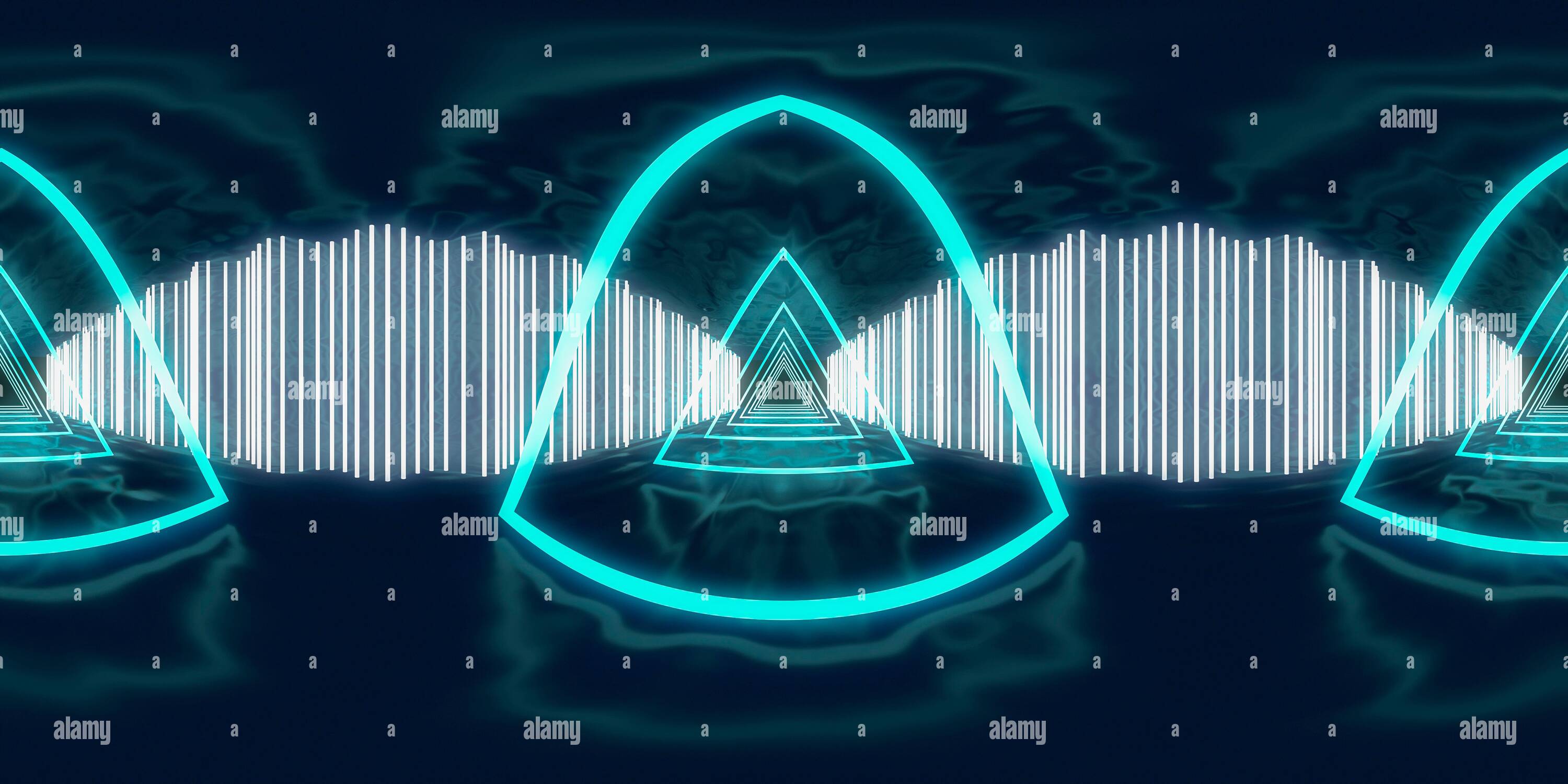 360° view of 3d illustration, 3d rendering, vr 360 panorama abstract ...