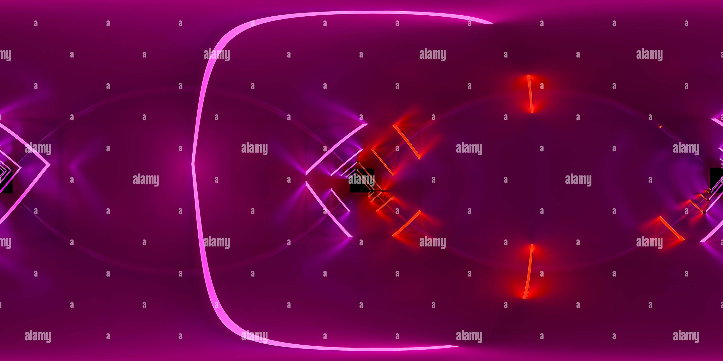 360° view of 3d illustration, 3d rendering, vr 360 panorama abstract ...