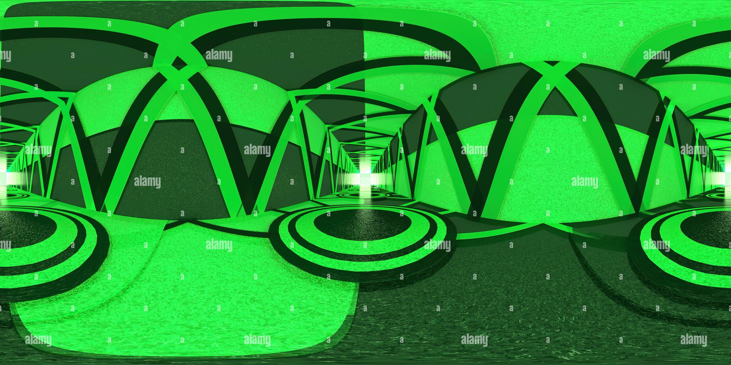 360° view of 3d illustration, 3d rendering, vr 360 panorama abstract ...