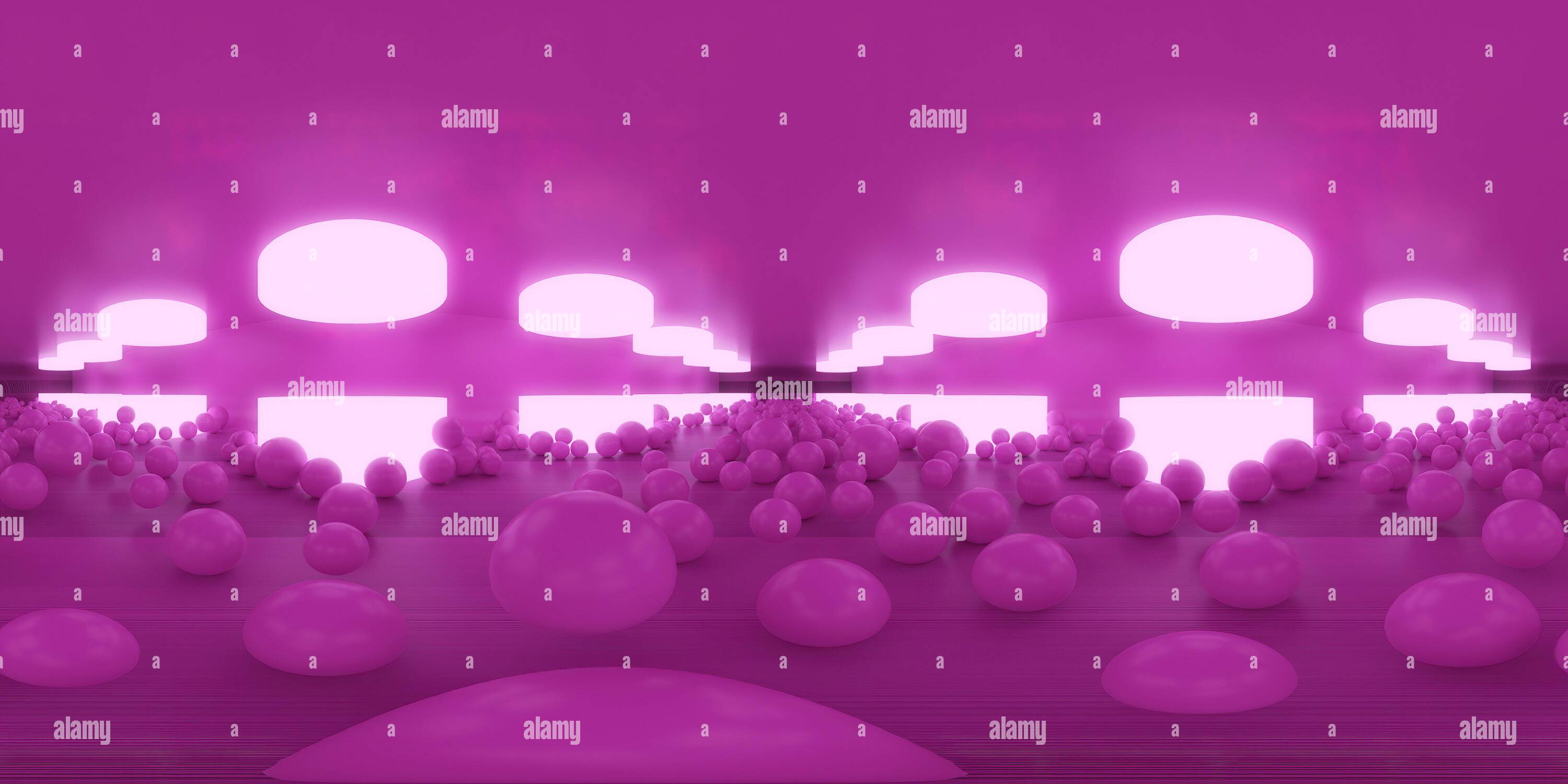 360° view of 3d illustration, 3d rendering, vr 360 panorama abstract ...