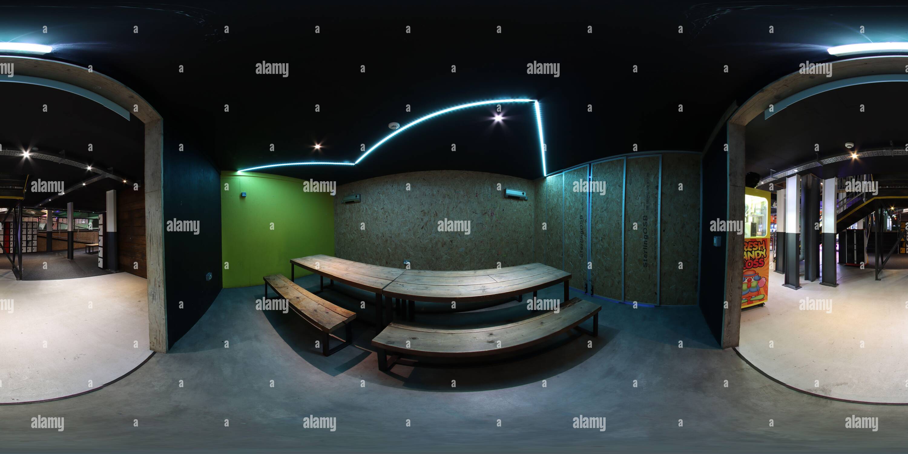 360° view of Sheffield UK, 31st March 2020: 360 Degree panoramic sphere ...