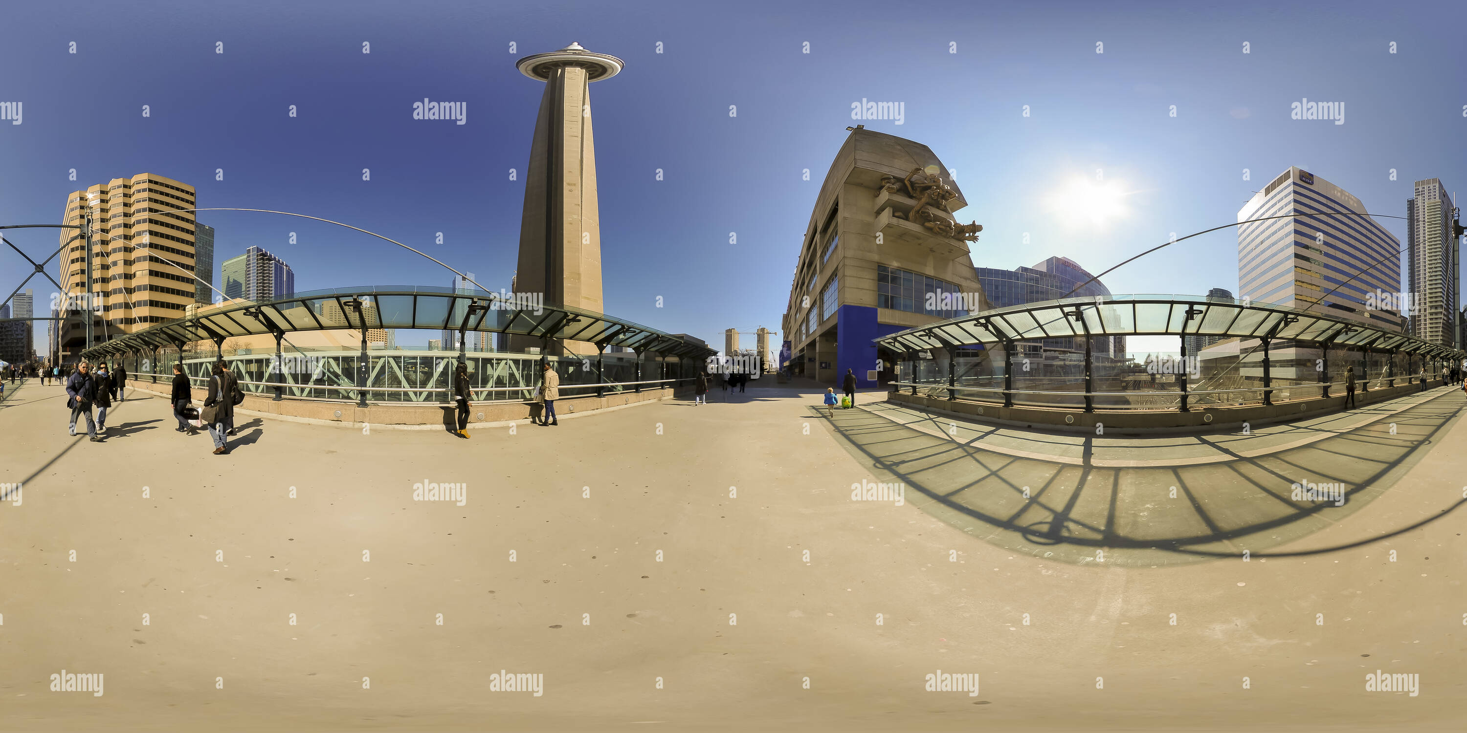 360° view of CN Tower Toronto - Alamy