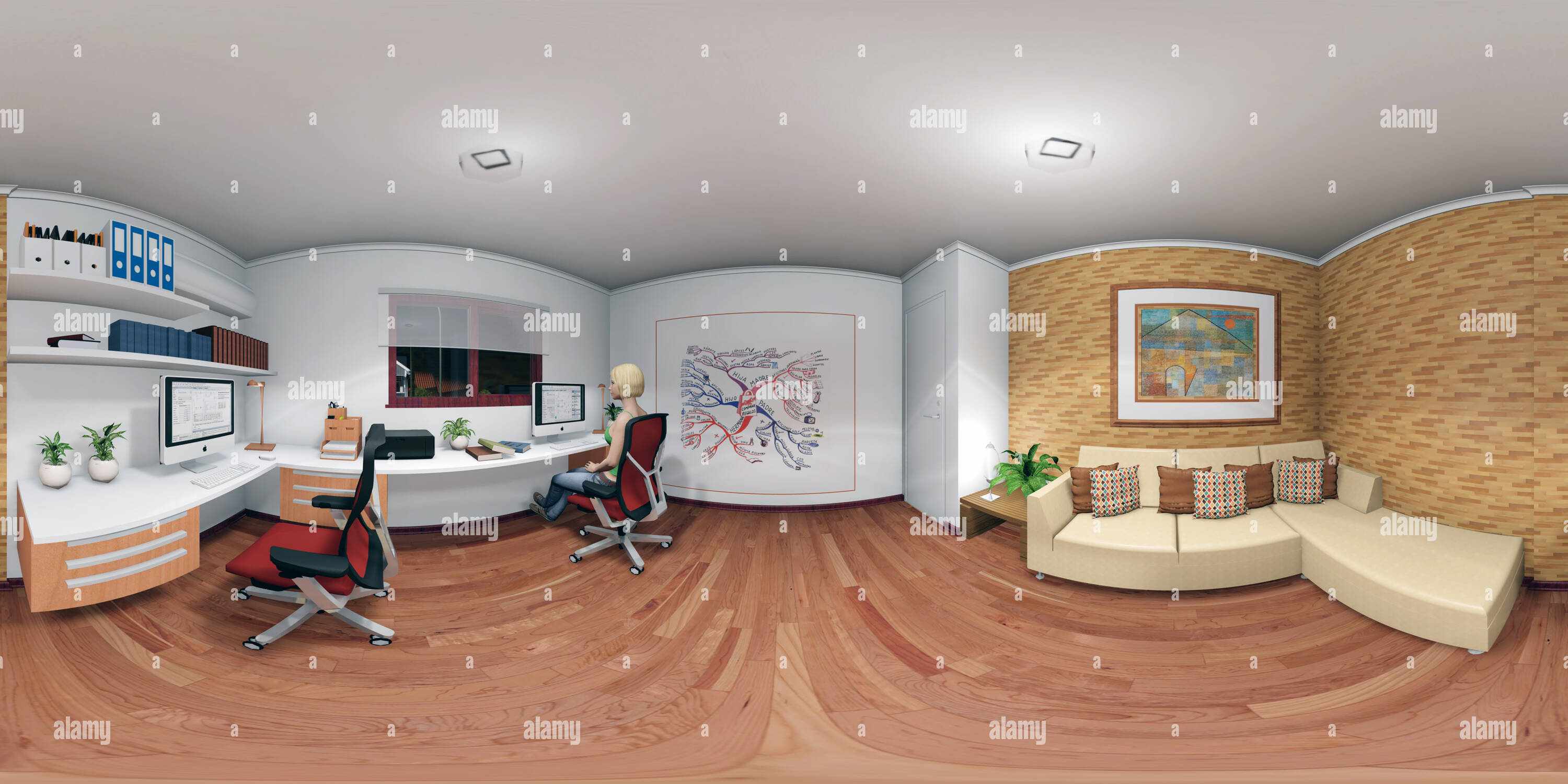 360° view of Render 360 Noche Prueba 2 - Alamy