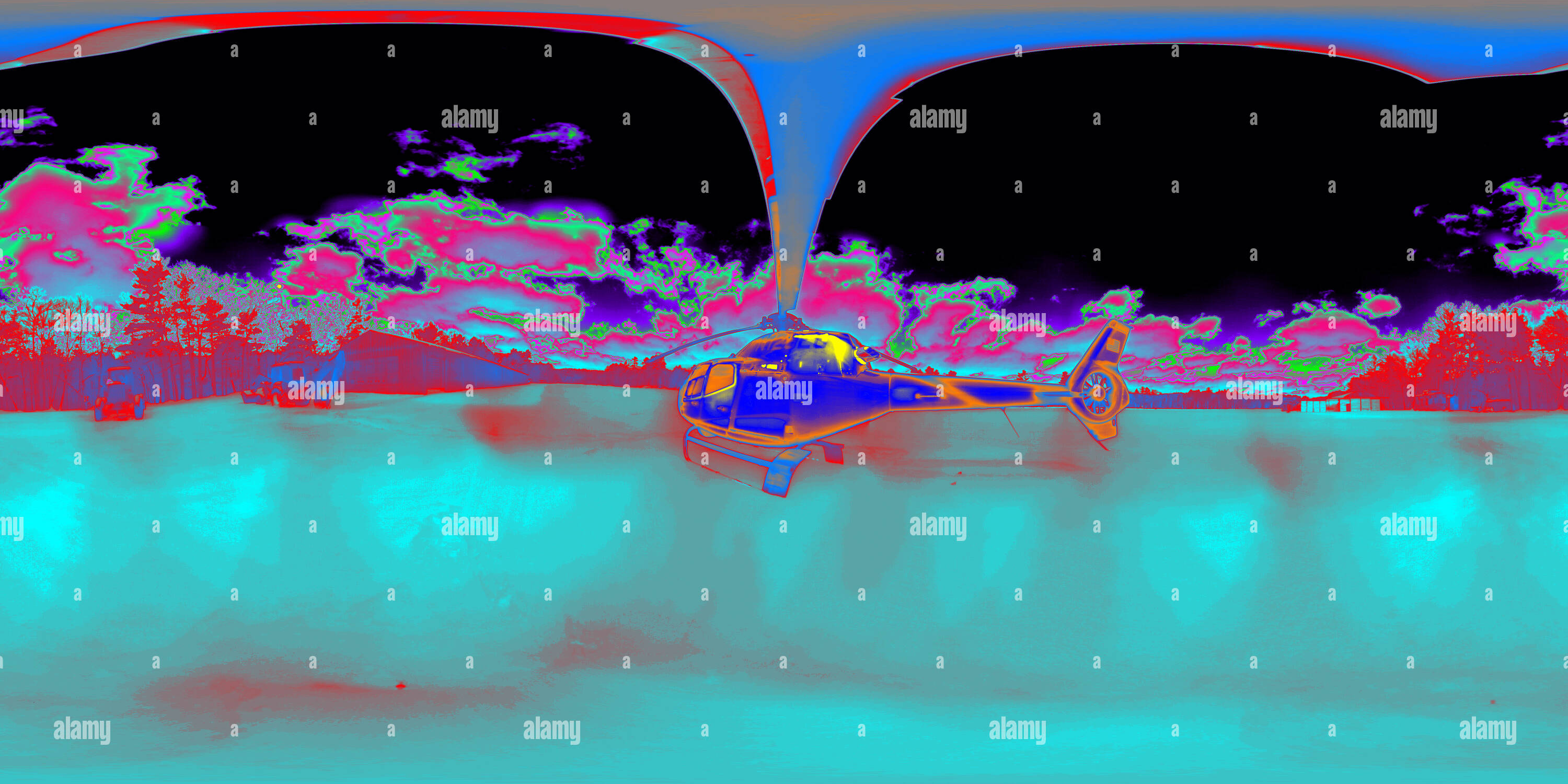360° view of Thermal Image Eurocopter at Crow Island Two - Alamy