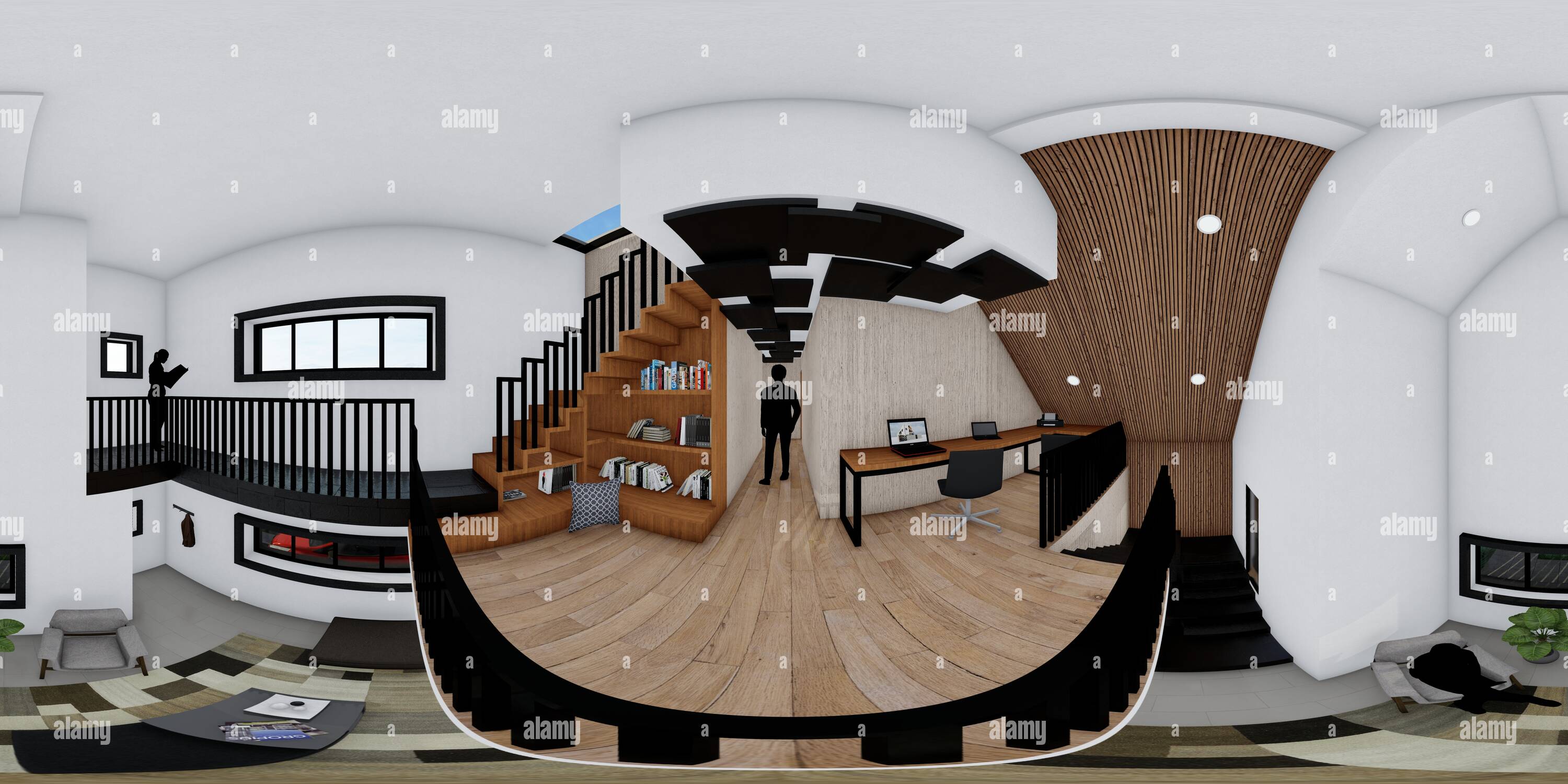 360° view of BALCON INTERIOR CASA MARTCHAV - Alamy