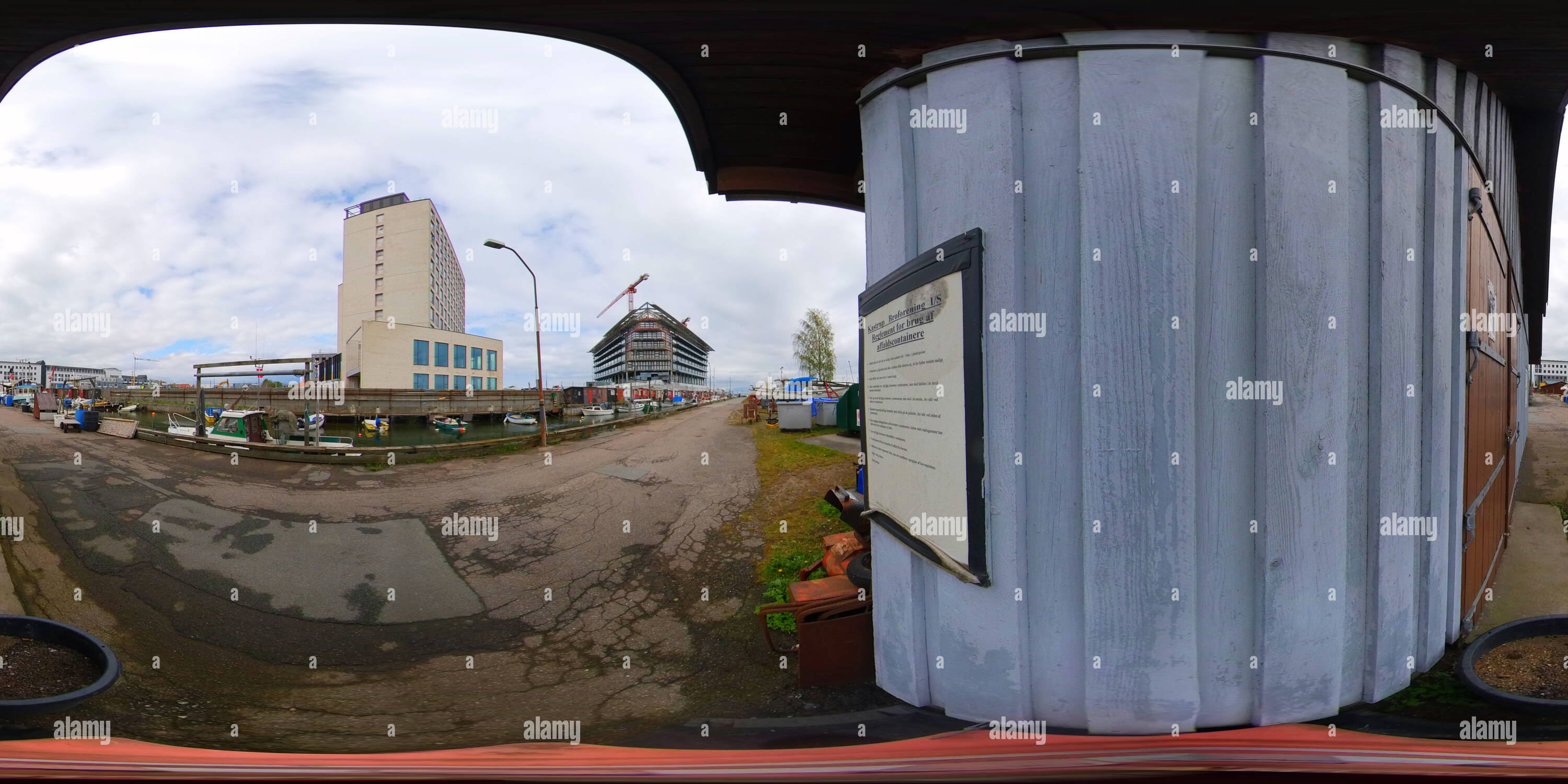 360° view of Kastrup Old Marina - Alamy
