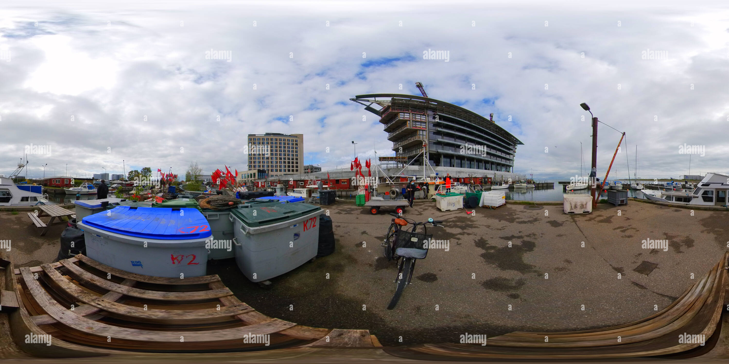 360° view of Kastrup Old Marina - Alamy
