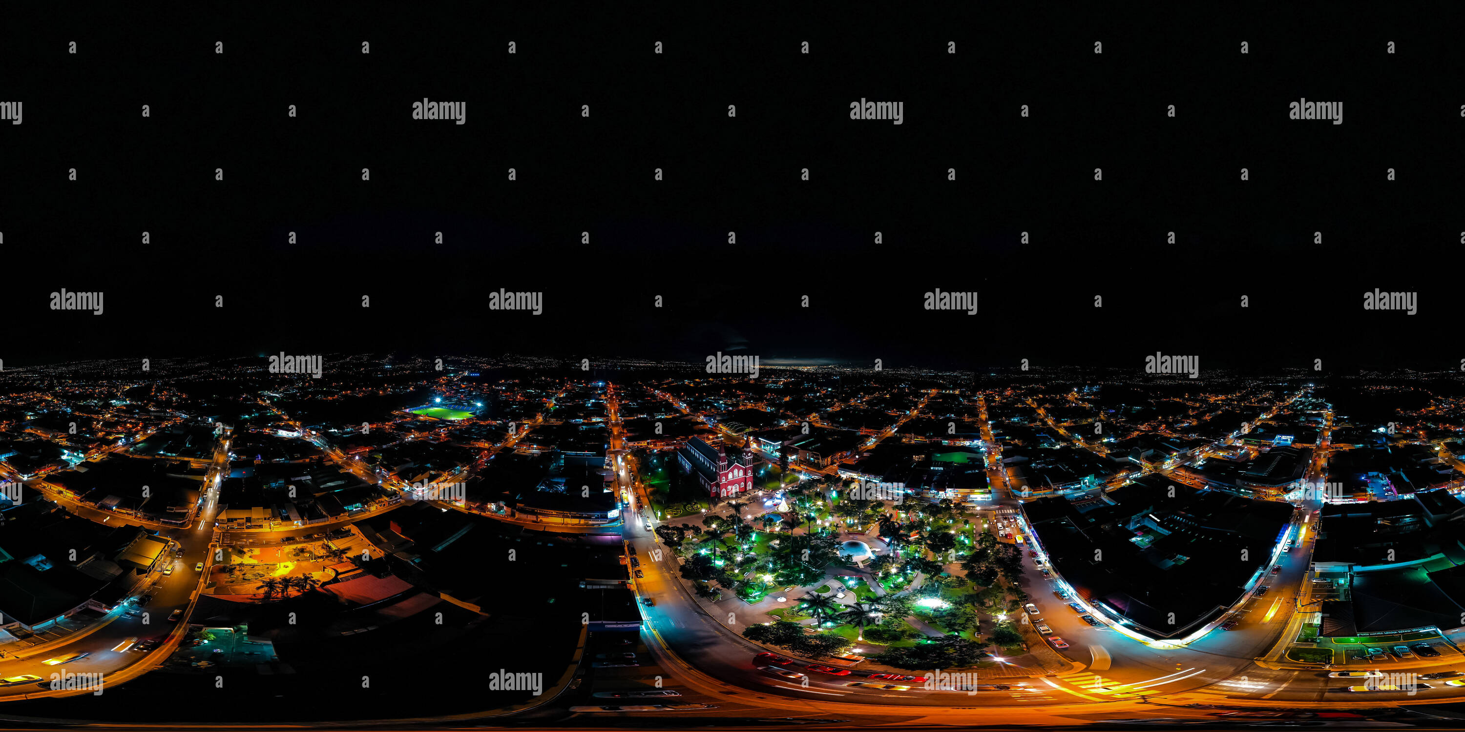 360° view of Grecia centro al fondo Alajuela - Alamy