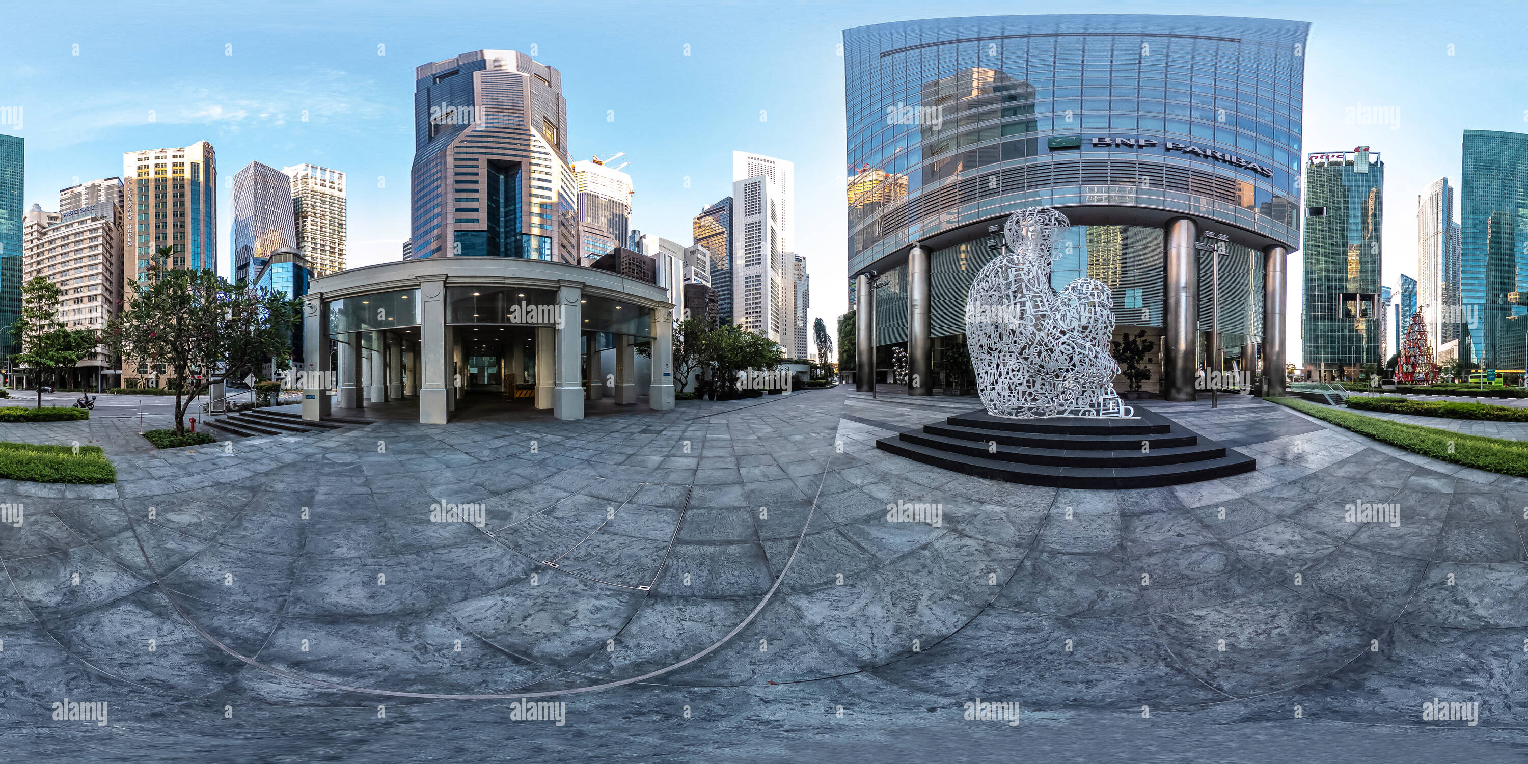 360° view of Ocean Financial Centre Singapore - Alamy