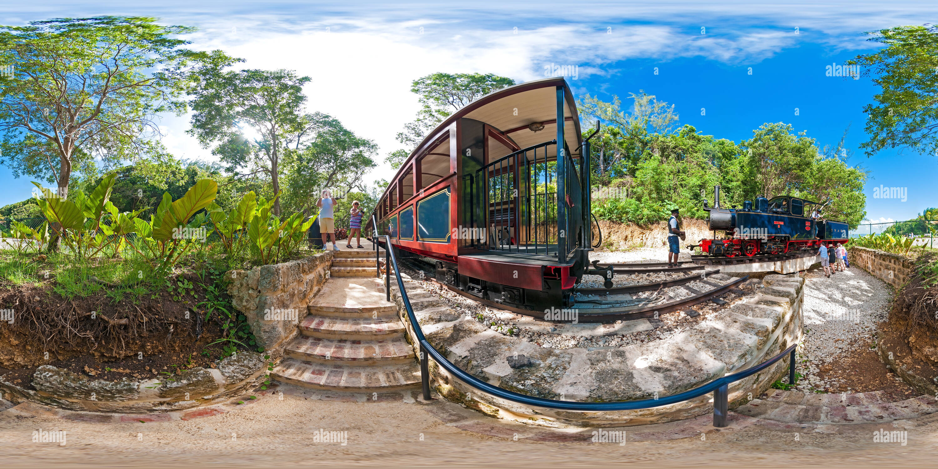 360° view of St Nicholas Abbey - rotate train - Alamy