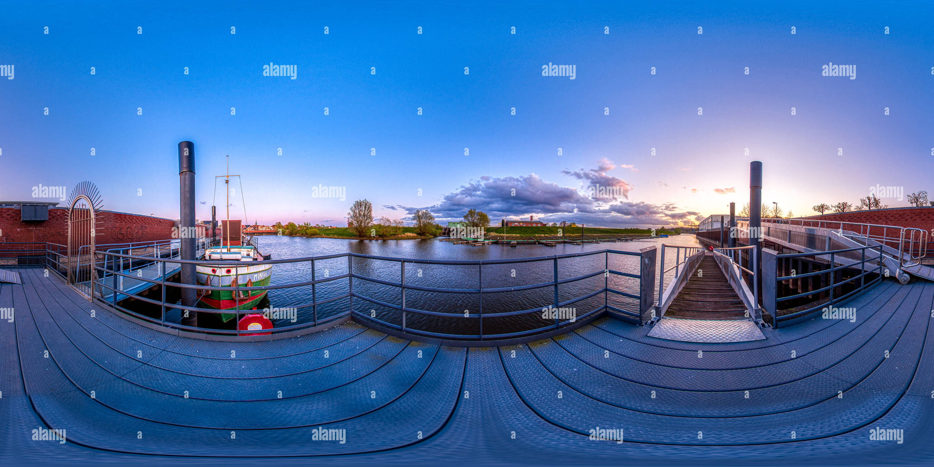 360° view of Minna - the music ship - Alamy