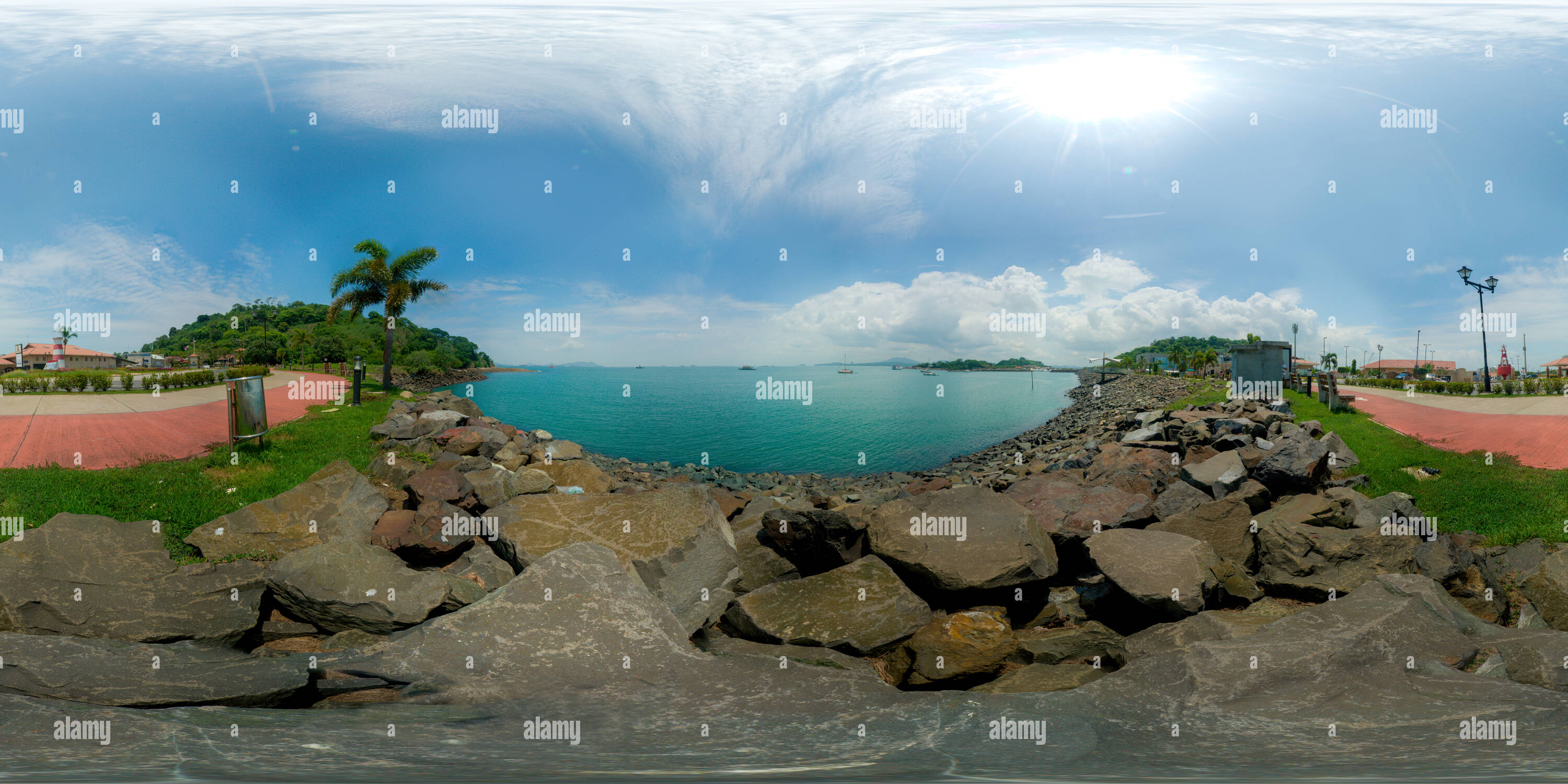 360° view of Amador - CauseWay - Panamá - Alamy