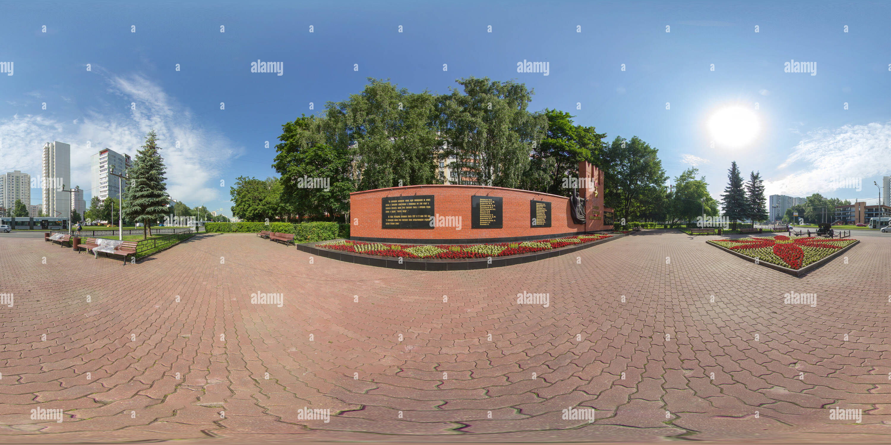 360° view of Monument to the Heroes of Panfilov - Alamy