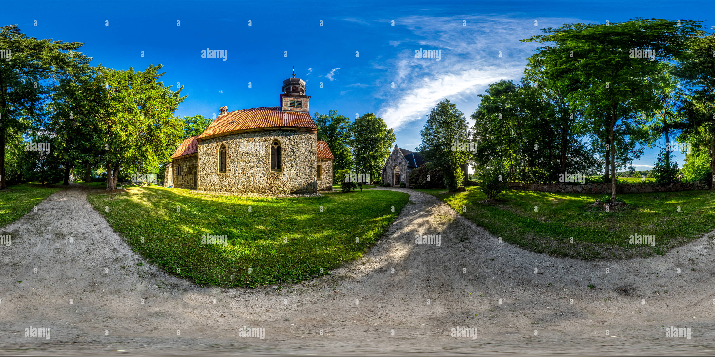 360° view of Old Church of Marsow - Alamy