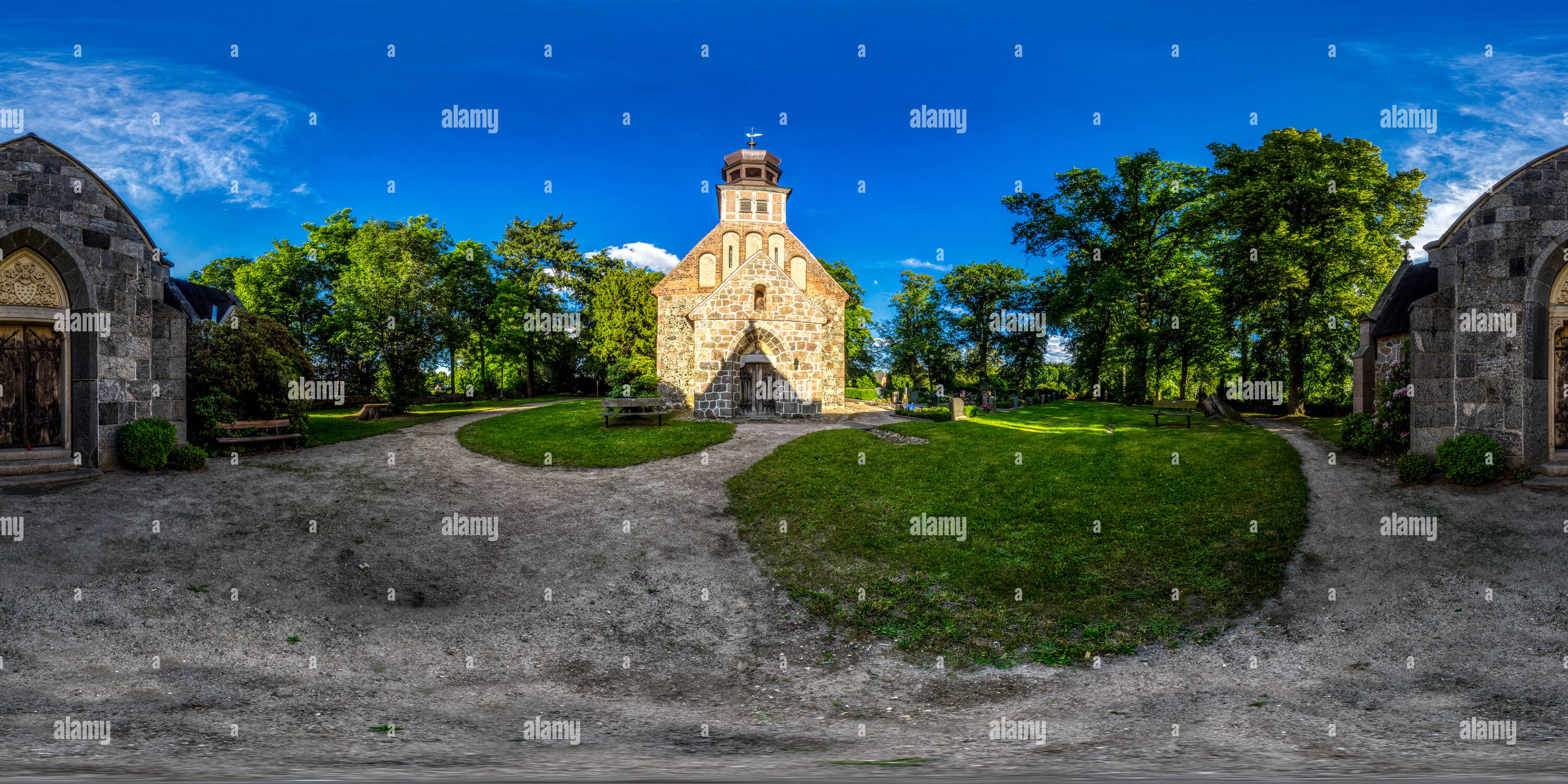 360° view of Old Church of Marsow - Alamy