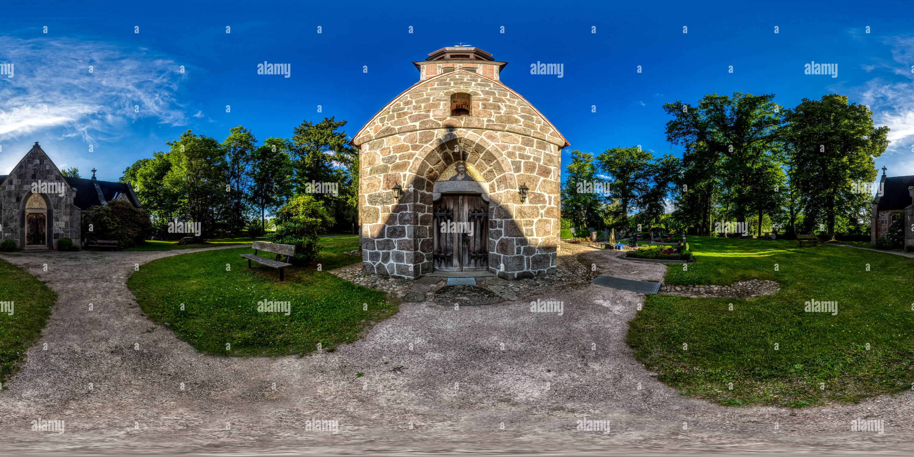 360° view of Old Church of Marsow - Alamy