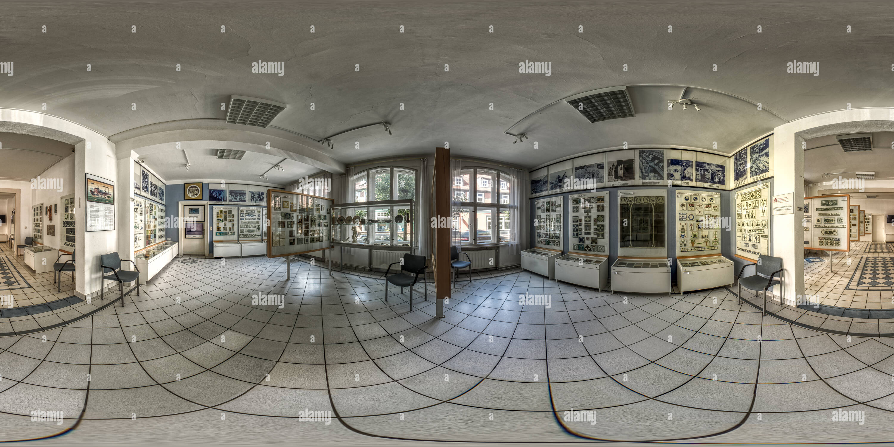 360° view of Exhibition room of the first German tiles museum - Alamy