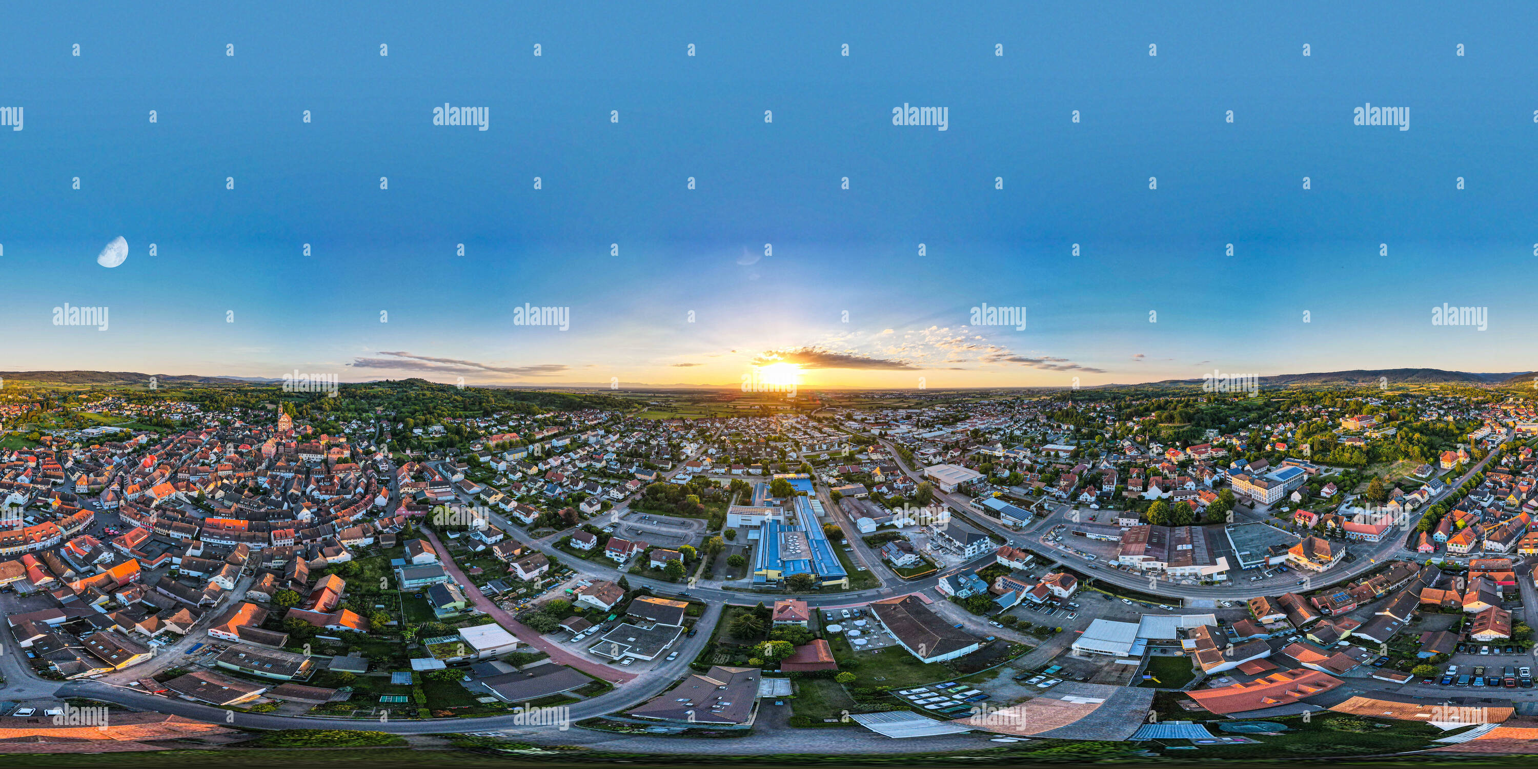 360° view of Ettenheim Stadt in Suedbaden - Alamy
