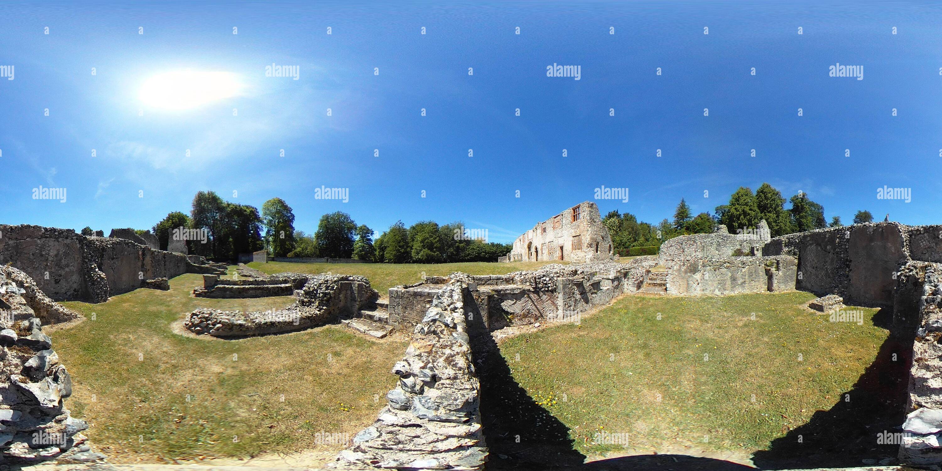 360° view of The ruins of Thetford Priory, one of the most important ...