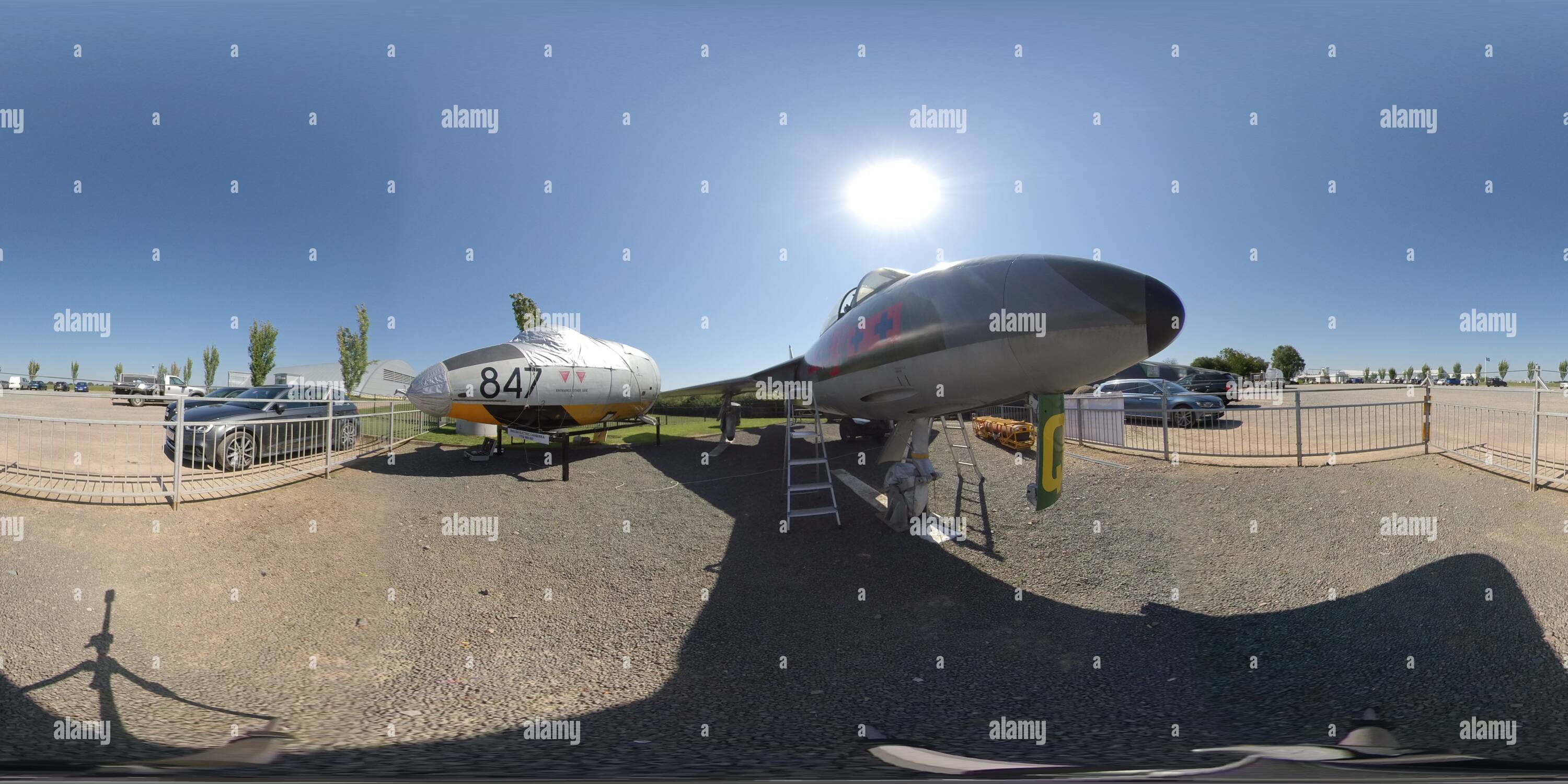 360° view of Hawker Hunter Fighter Jet right side nose view - Alamy